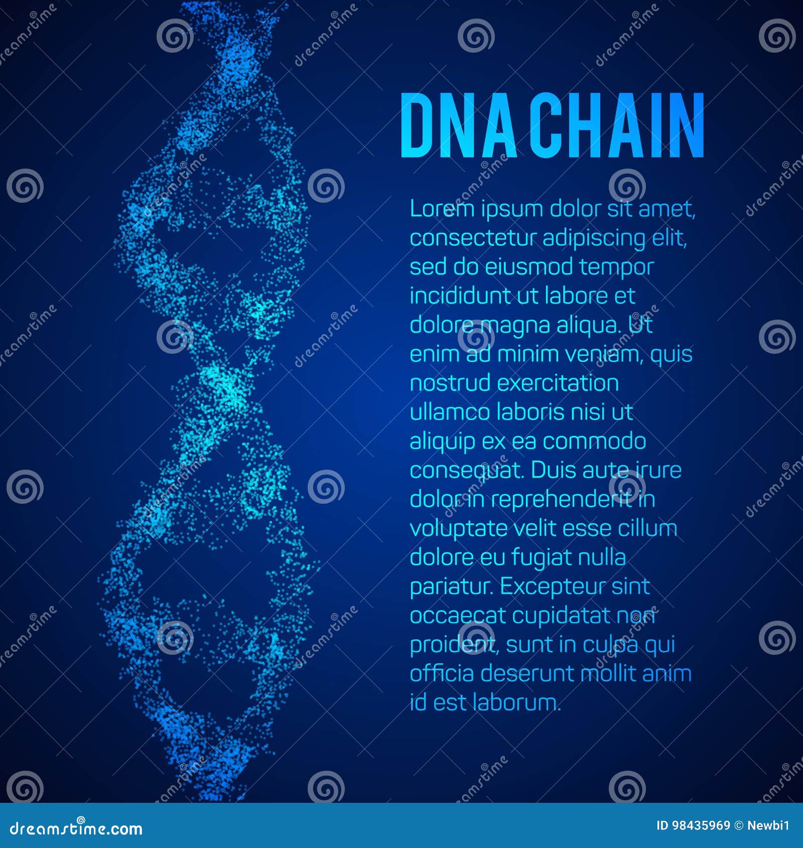 The Structure of the DNA Molecule and Neurons Stock Vector ...