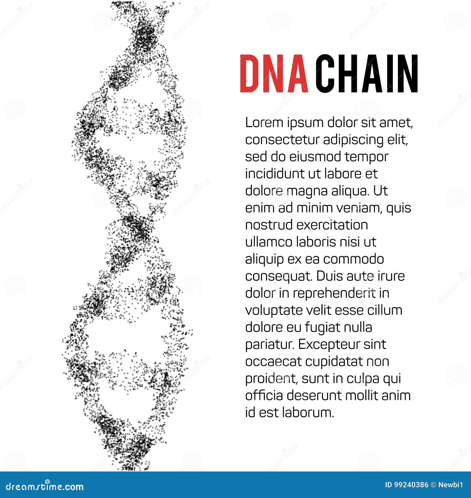 The Structure of the DNA Molecule and Neurons Stock Vector ...