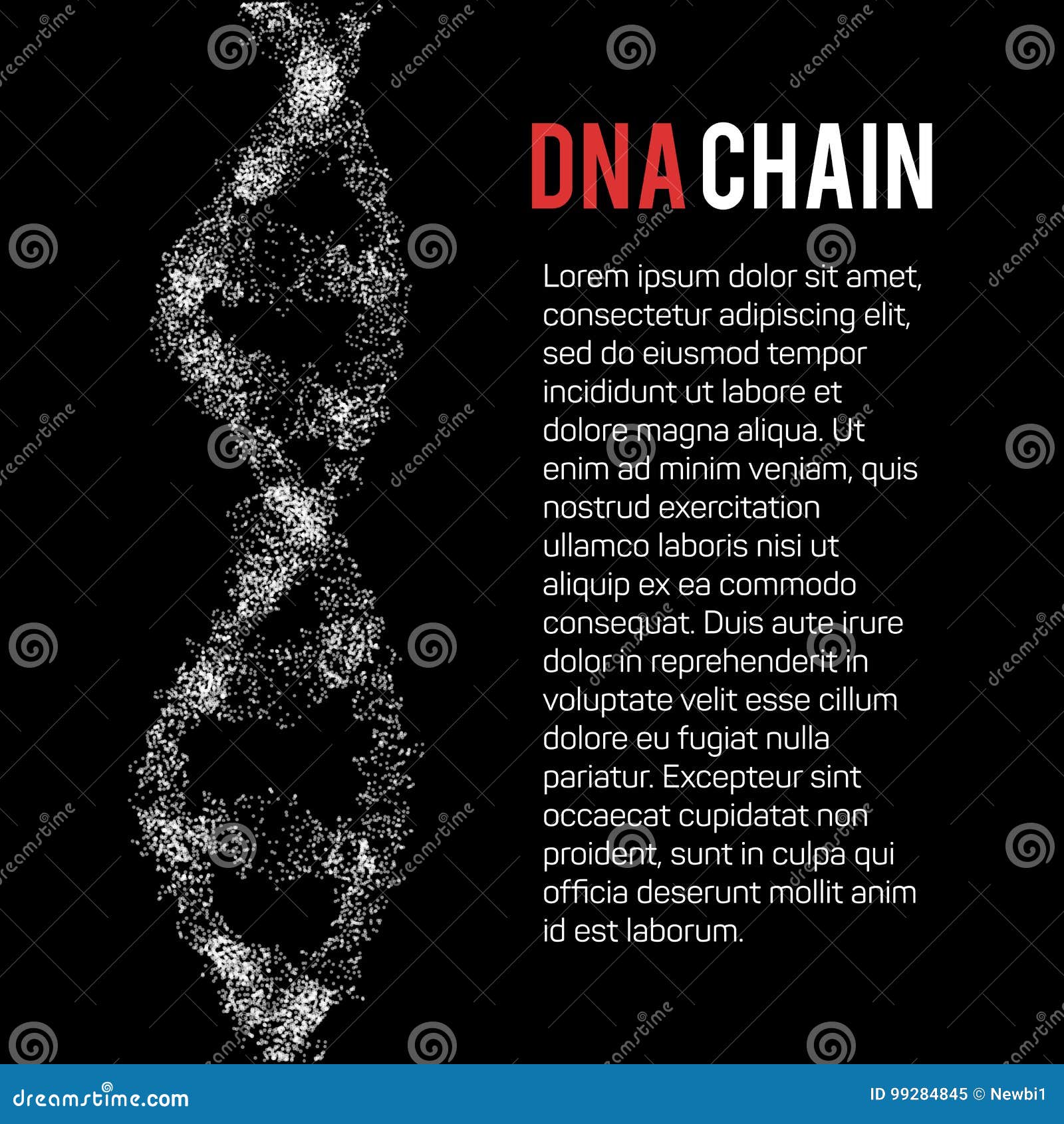 The Structure of the DNA Molecule and Neurons Stock Vector ...