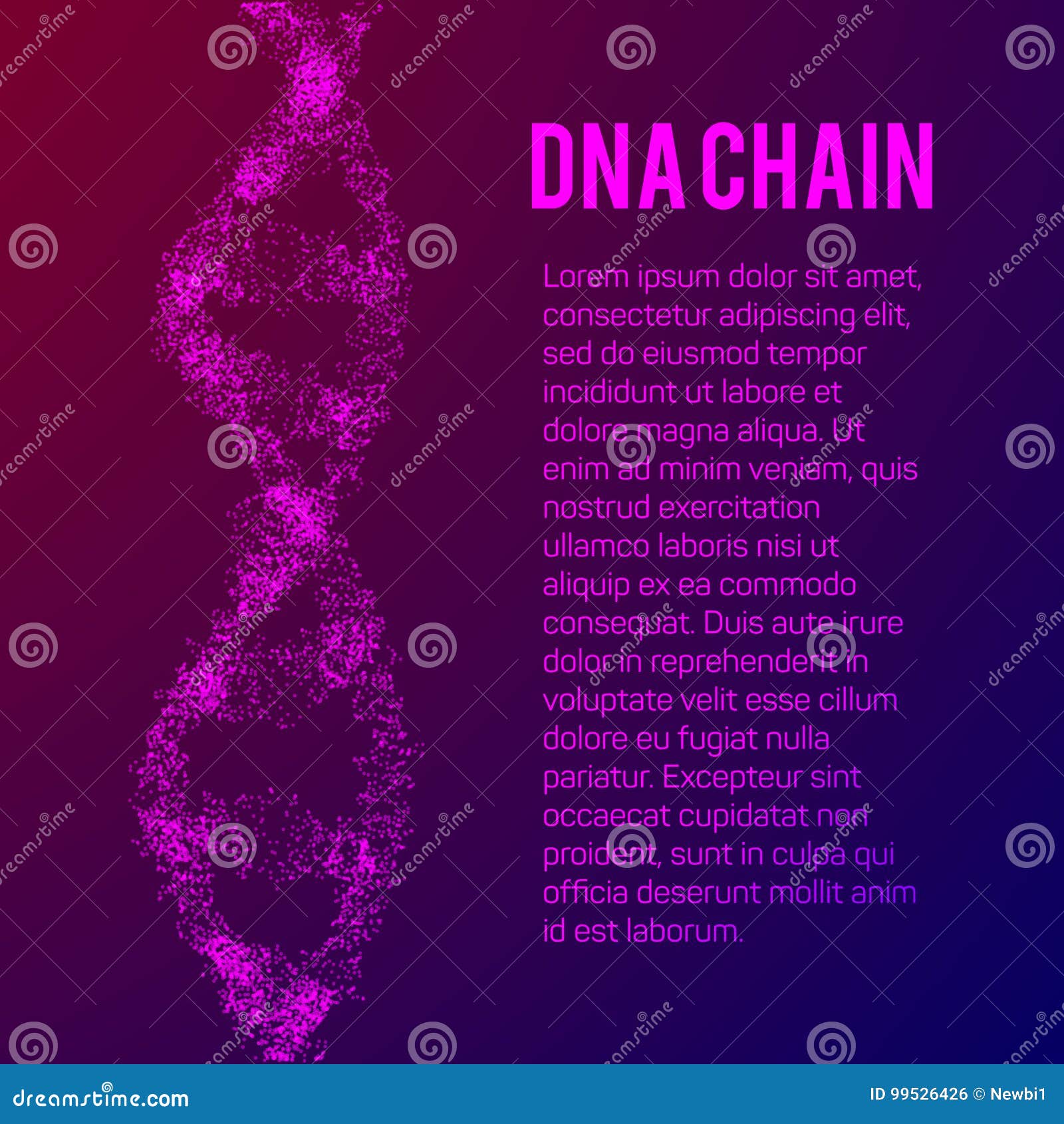 The Structure of the DNA Molecule and Neurons Stock Vector ...