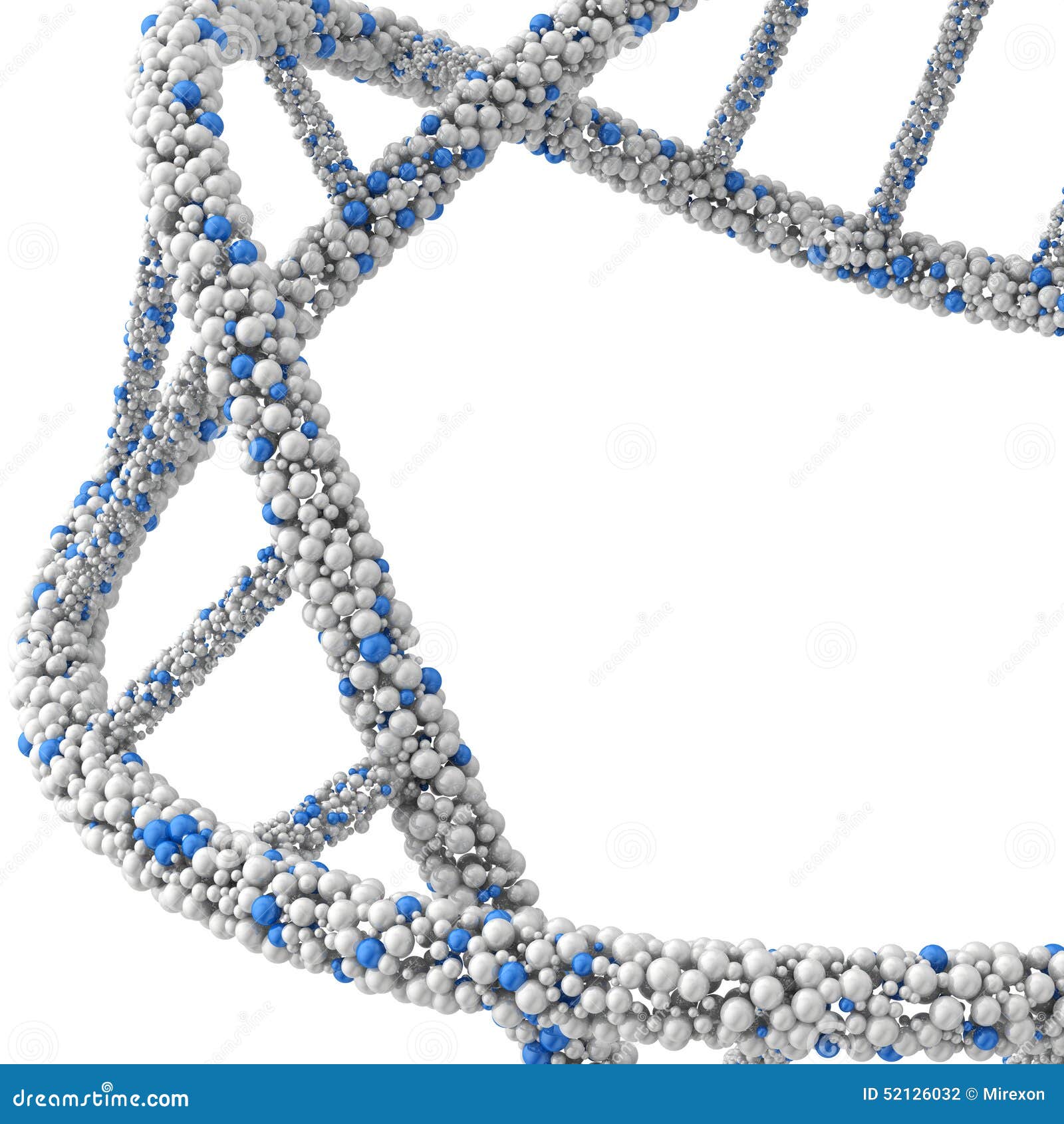 The Structure DNA Molecules in the Form of Balls Stock Illustration ...