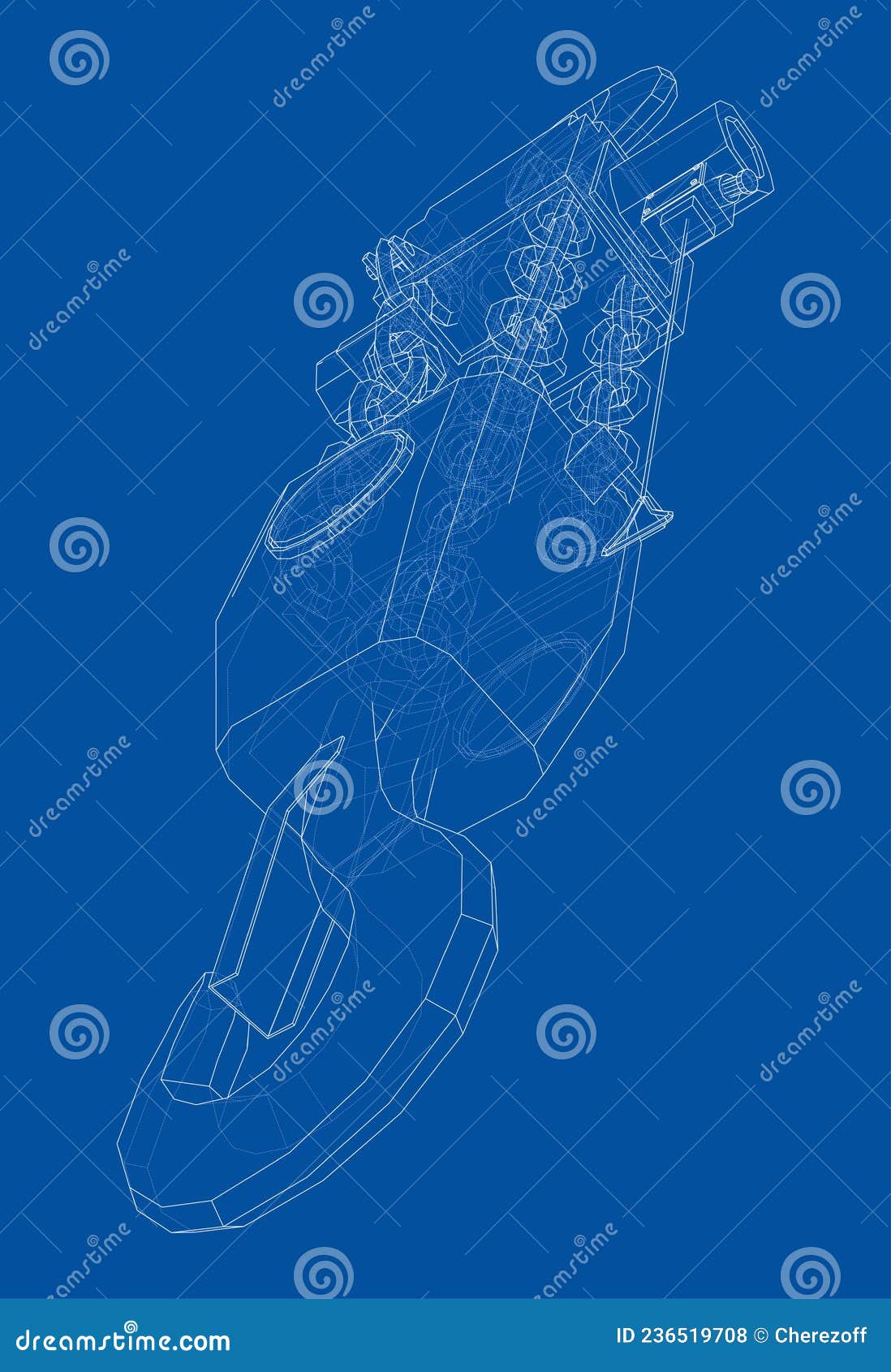 Structure Du Treuil Pneumatique Illustration Stock - Illustration du ...