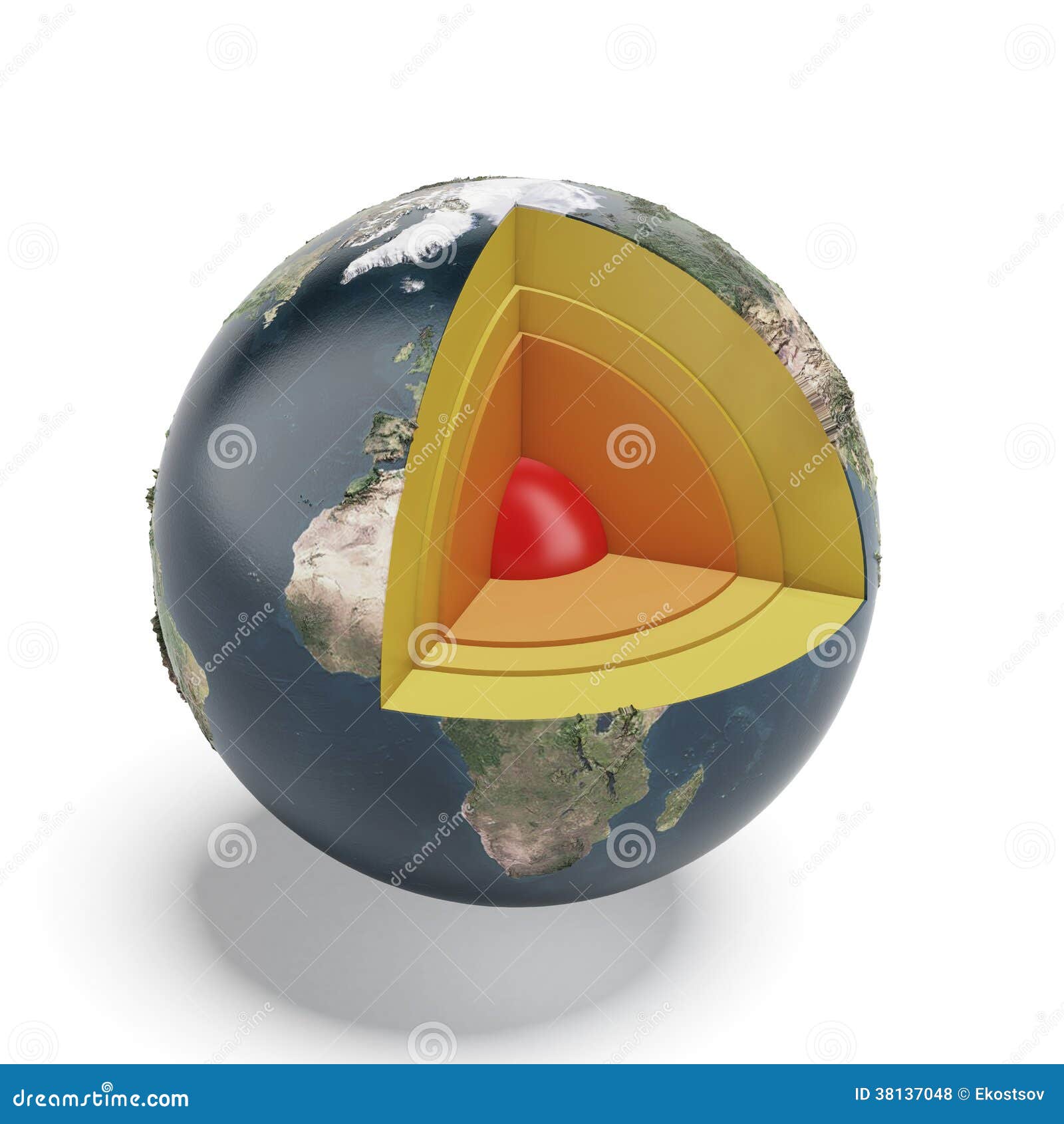 Structure Of The Earth Royalty-Free Stock Image | CartoonDealer.com ...