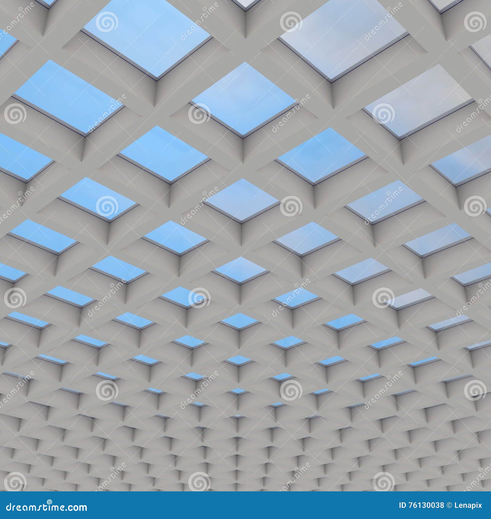 Structure En Verre De Toiture Illustration Stock - Illustration du ...