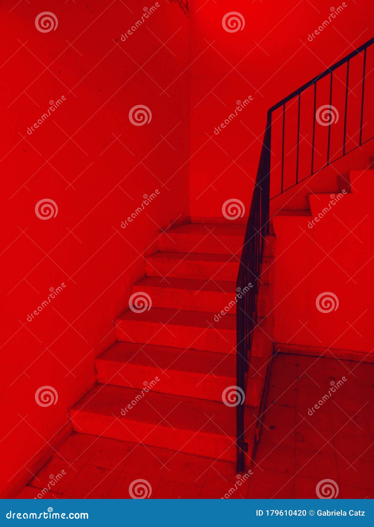 Structure entry in red stock photo. Image of wall, backround - 179610420