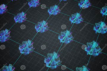 Structure of Extra Dimensions in String Theory in Physics. 3D Rendered ...