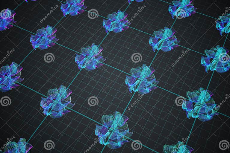 Structure of Extra Dimensions in String Theory in Physics. 3D Rendered ...