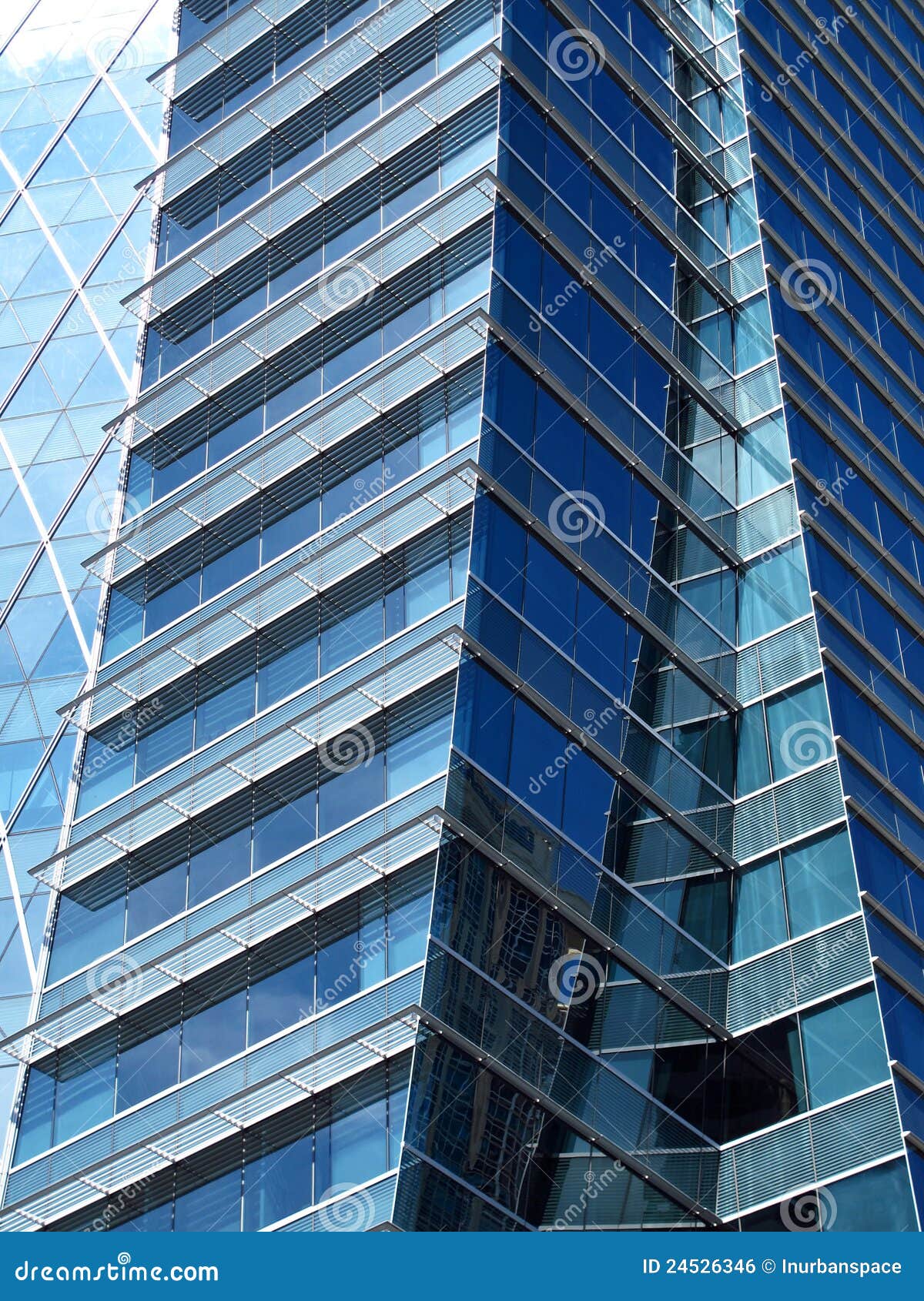 Structure of Facade, Modern Building Stock Photo - Image of blue ...