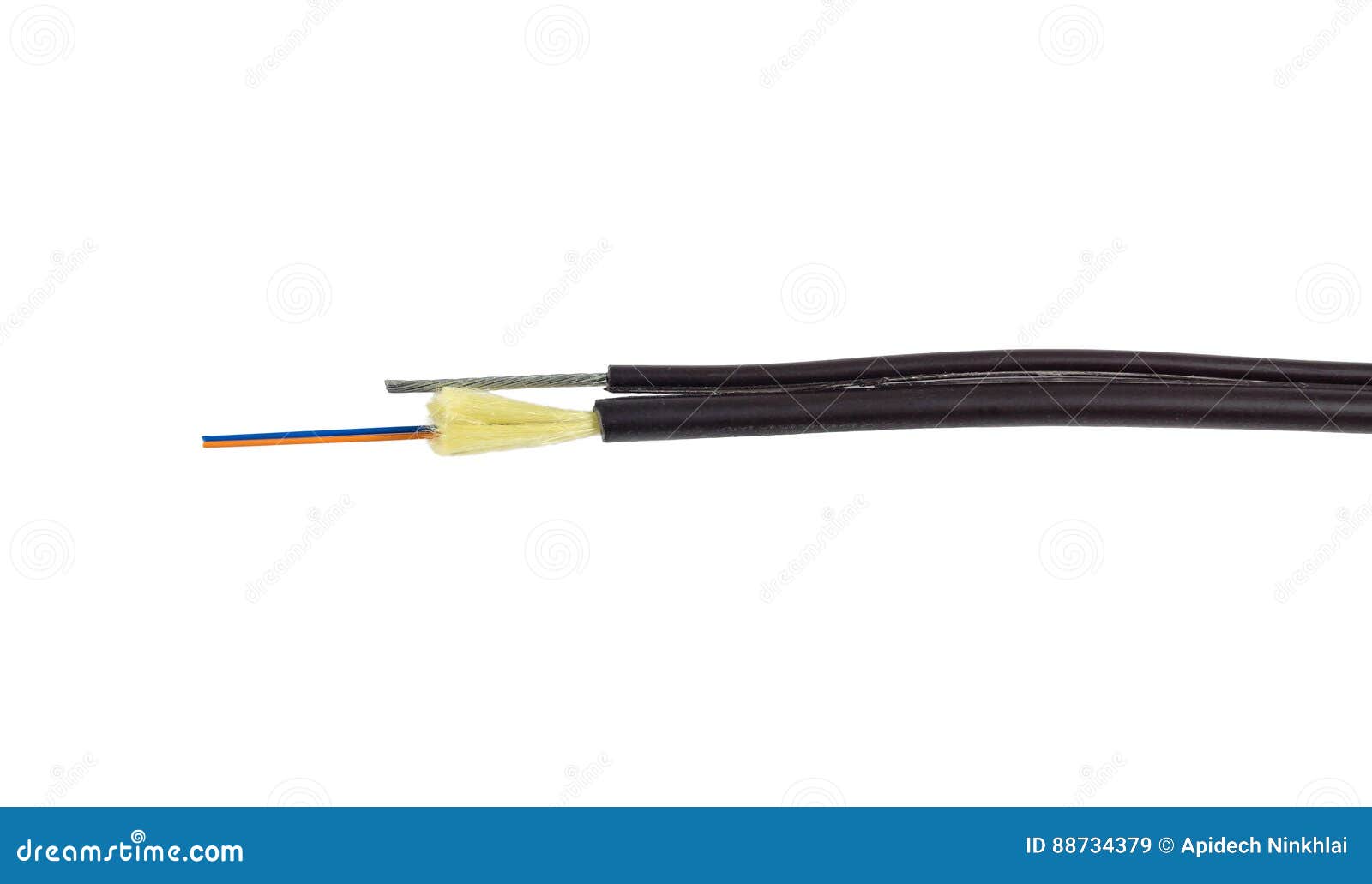 Structure of Figure 8 2 Core Drop Optical Fiber Cable with Messenger ...