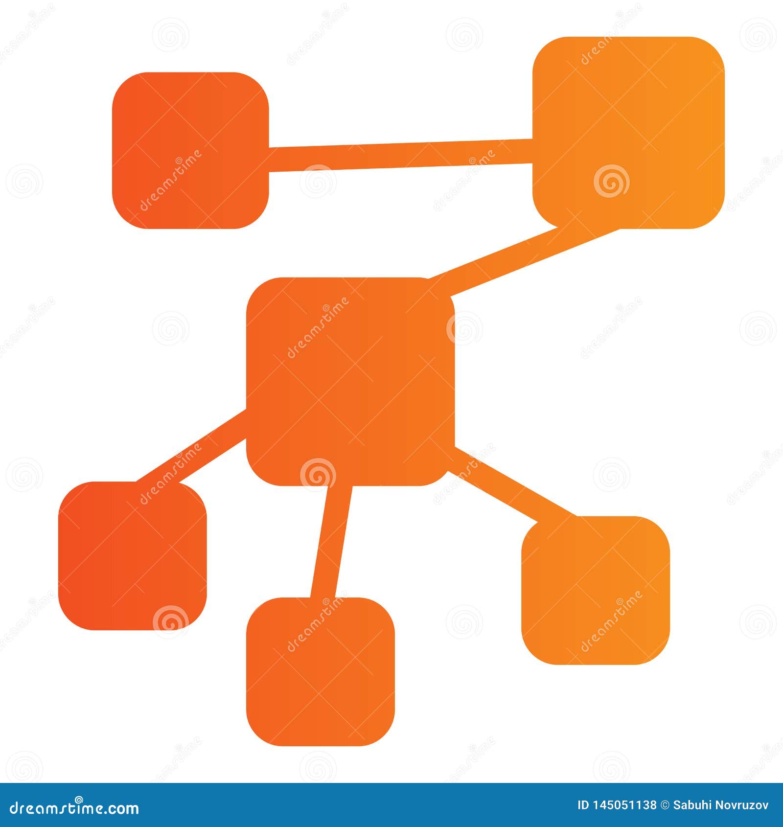 Structure Flat Icon. Network Color Icons in Trendy Flat Style Stock ...