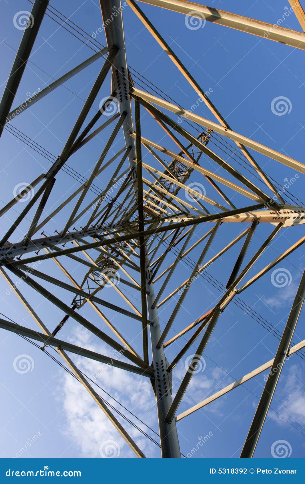 Structure of Framework Electricity Stock Photo - Image of pollution ...