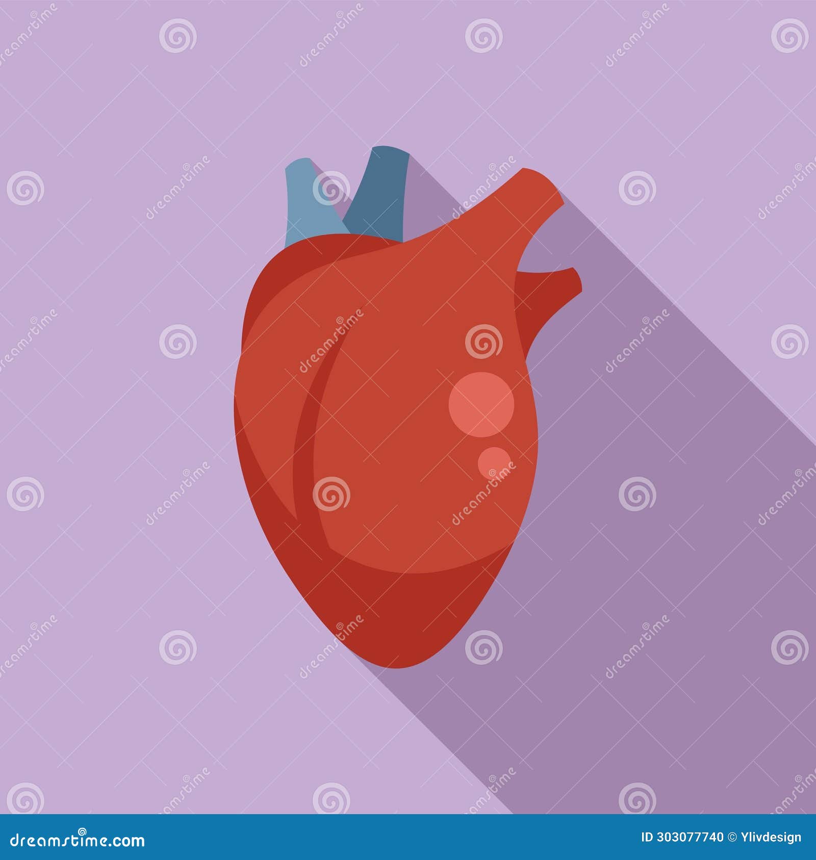 Structure Heart Transplant Icon Flat Vector. Medical Bioprinting Stock ...