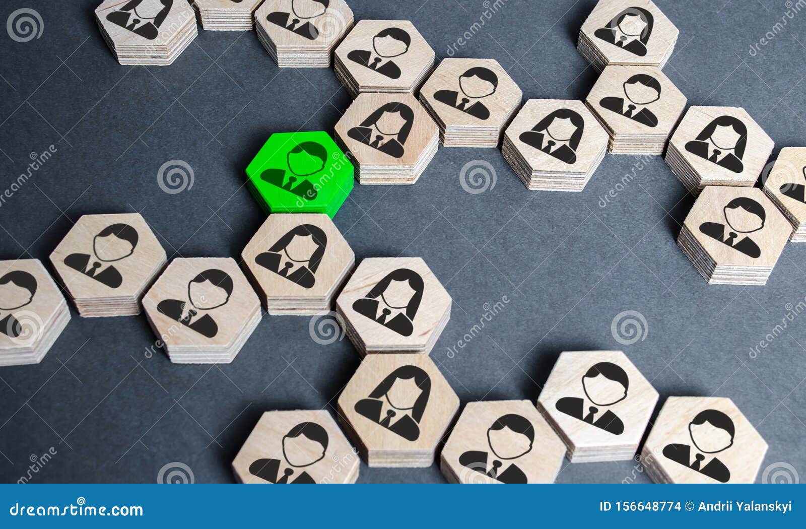 The Structure of Hexagonal Figures with Employees is Connected Together ...