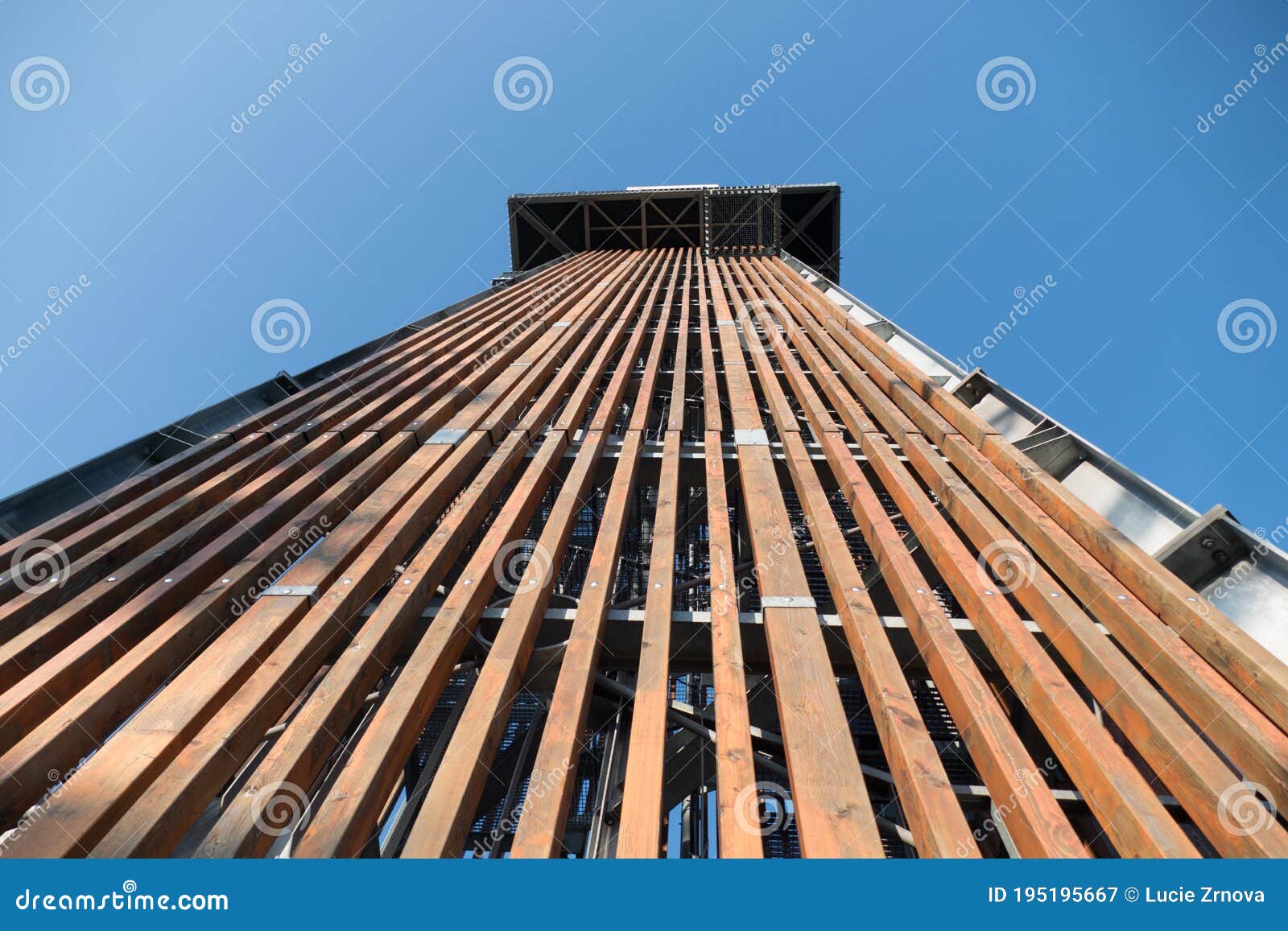 Structure of a High Lookout Tower Stock Image - Image of symbol ...
