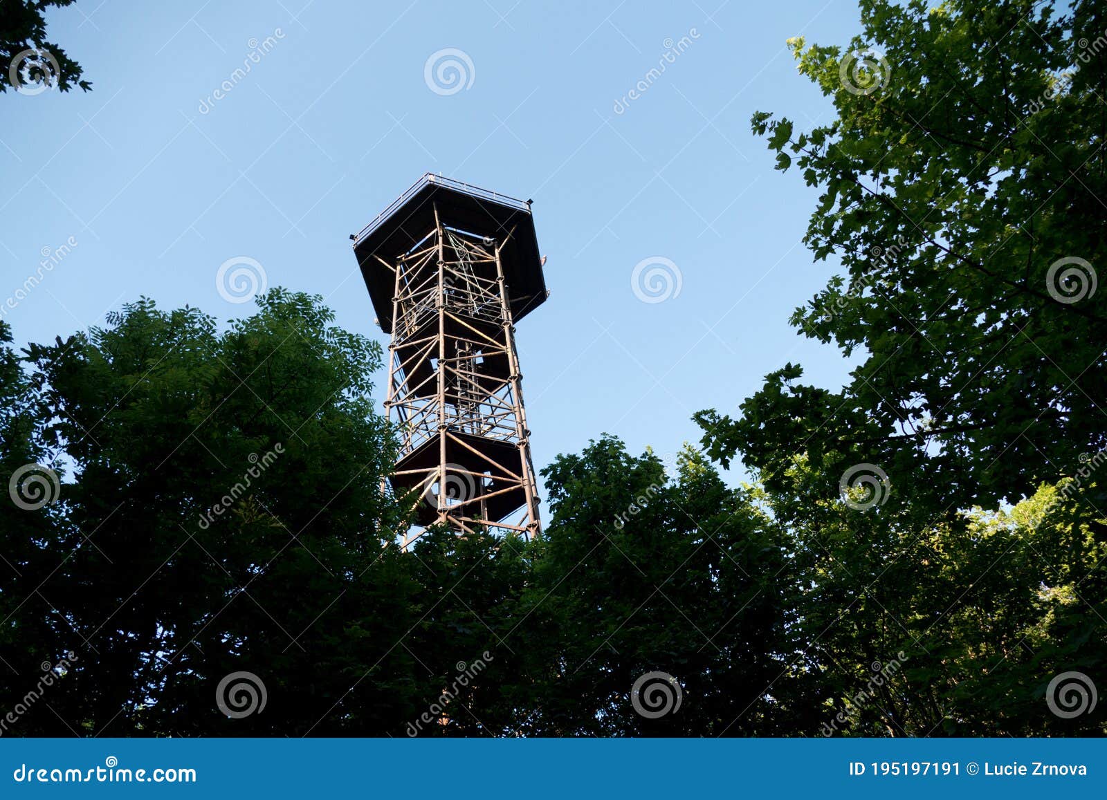 Structure of a High Lookout Tower Stock Image - Image of lookout, tall ...