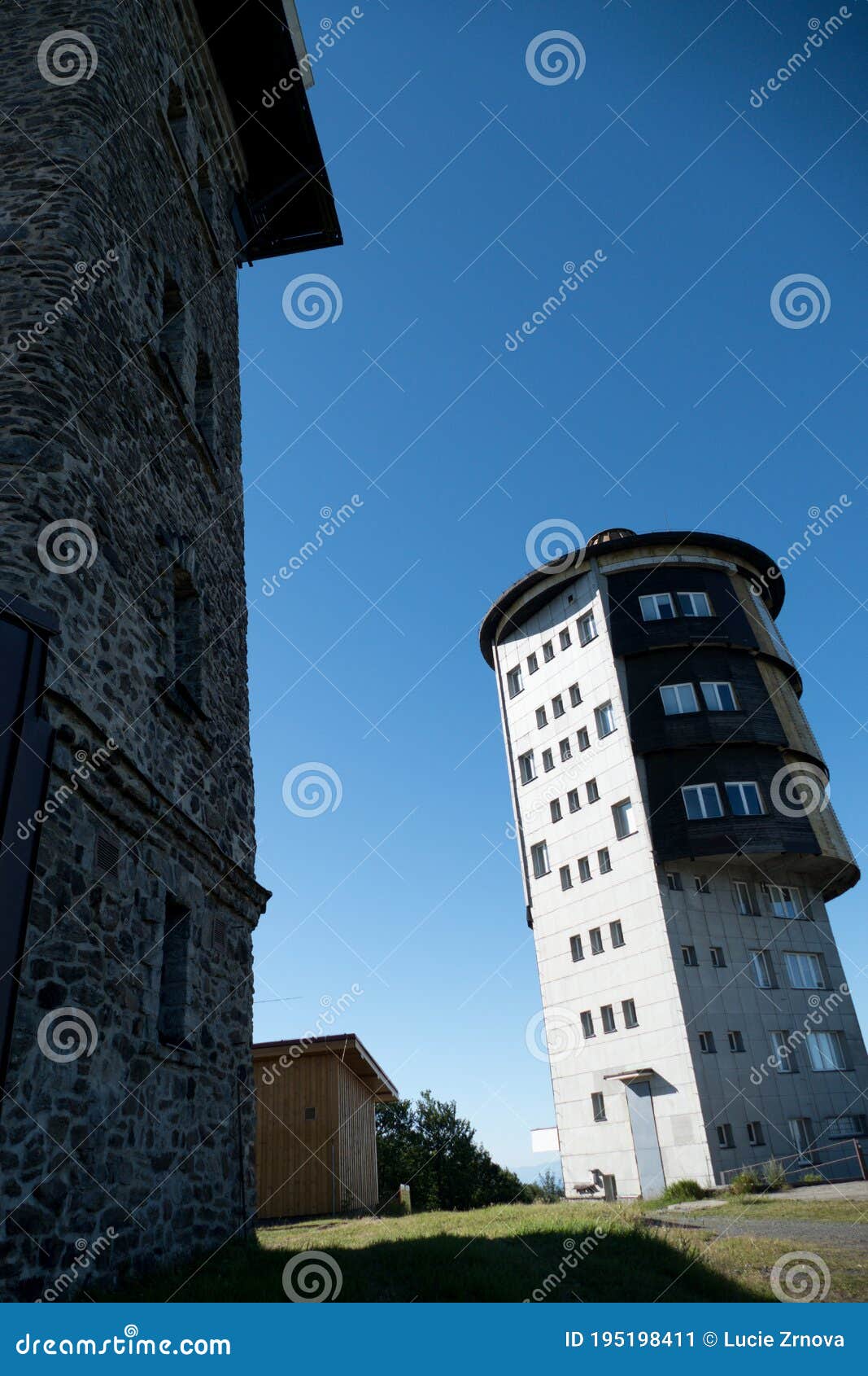 Structure of a High Lookout Tower Stock Image - Image of symbol ...
