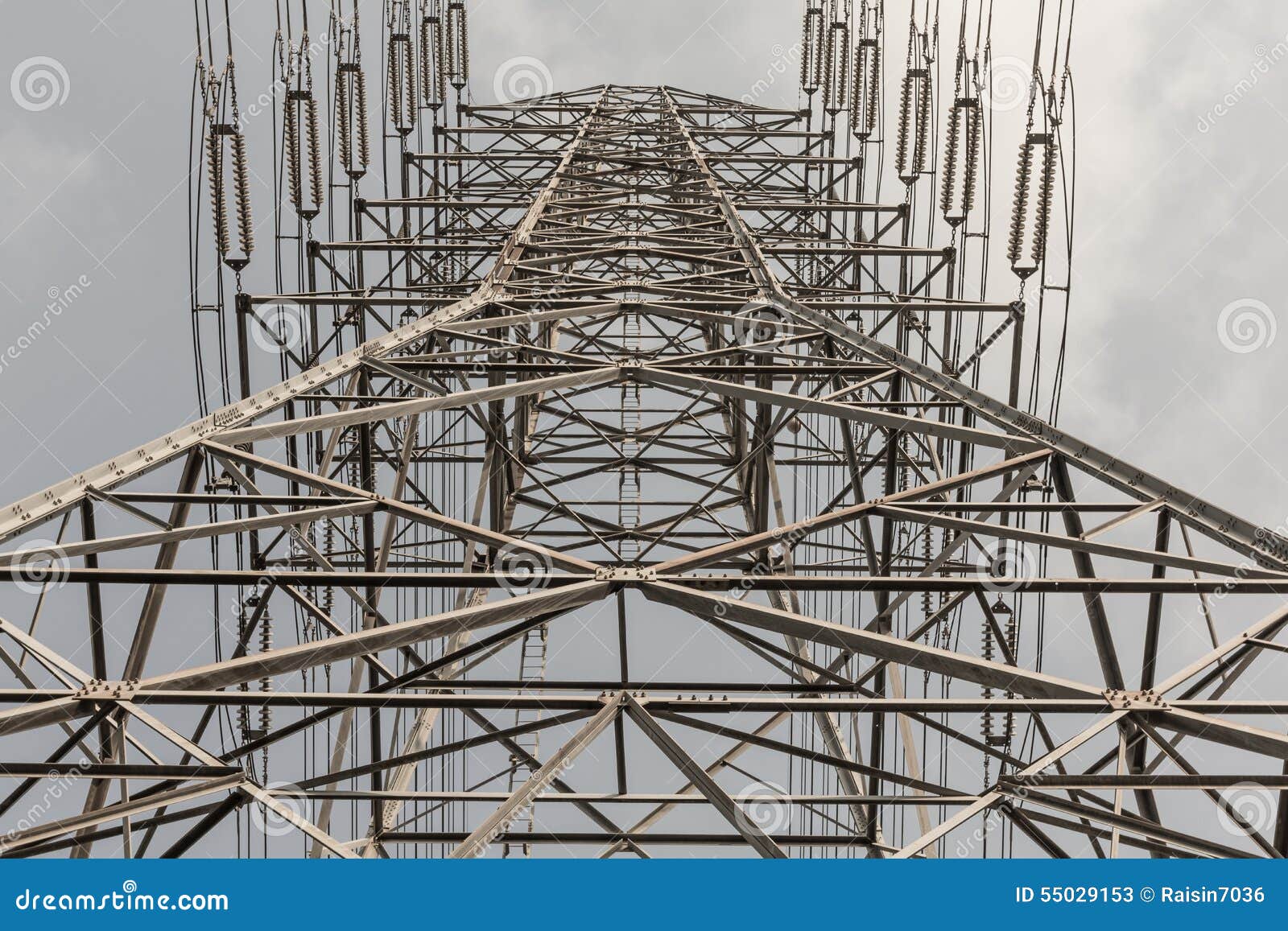 Structure of High Voltage Electronic Pole Stock Image - Image of ...
