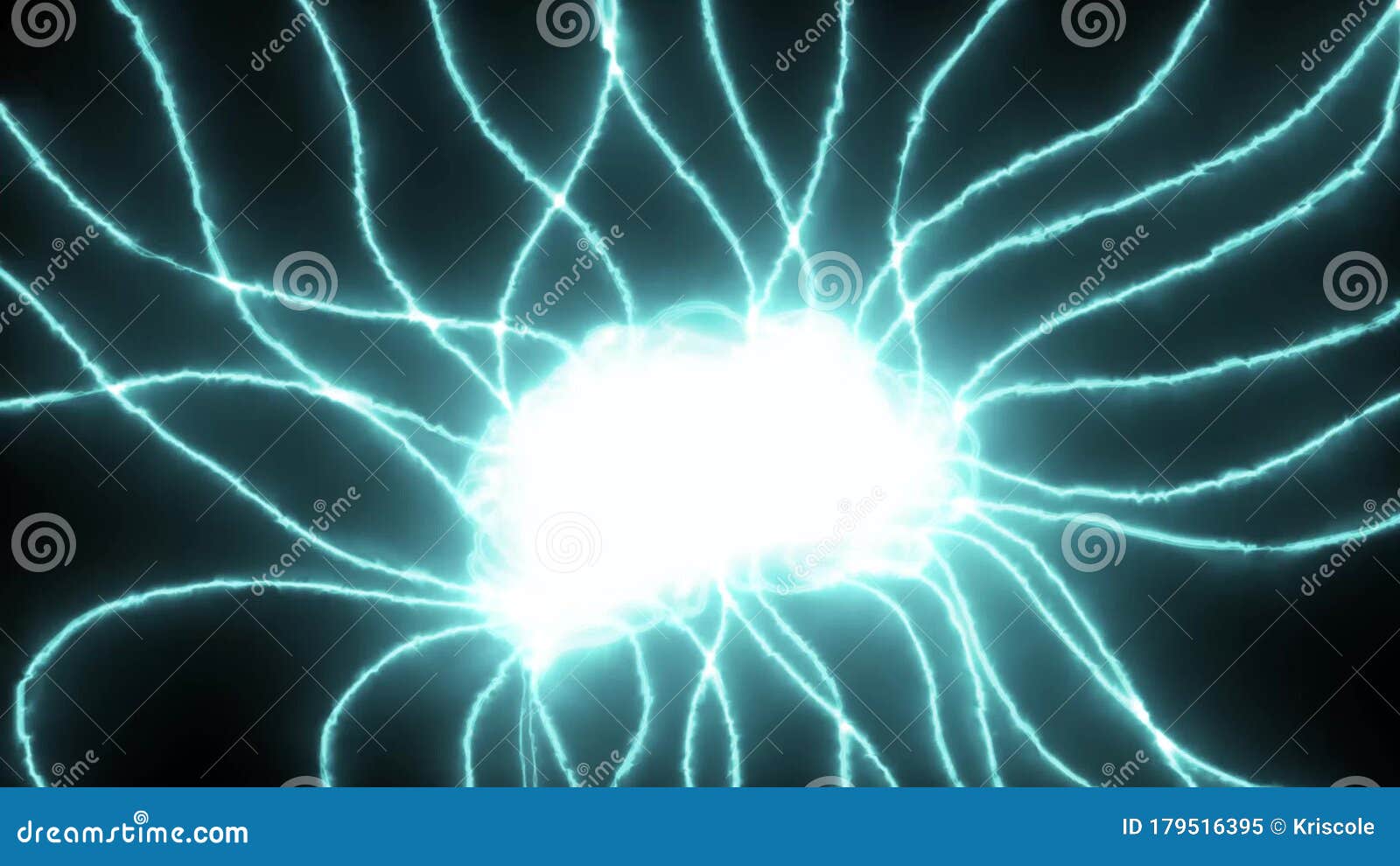 Structure of the Human Brain, Concept. Shining Neon Lines Stock Video ...