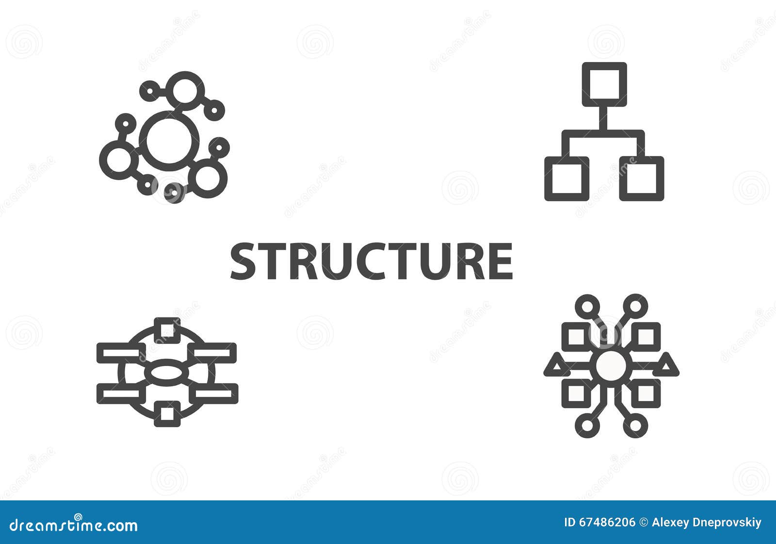 DNA Structure Icon Set. Structure Molecule And Cell, Chromosome ...