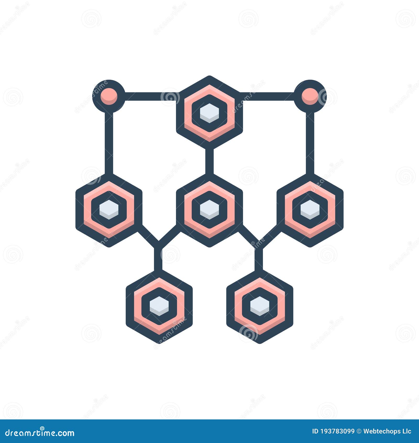 Color Illustration Icon for Structure, Framework and Frame Stock ...