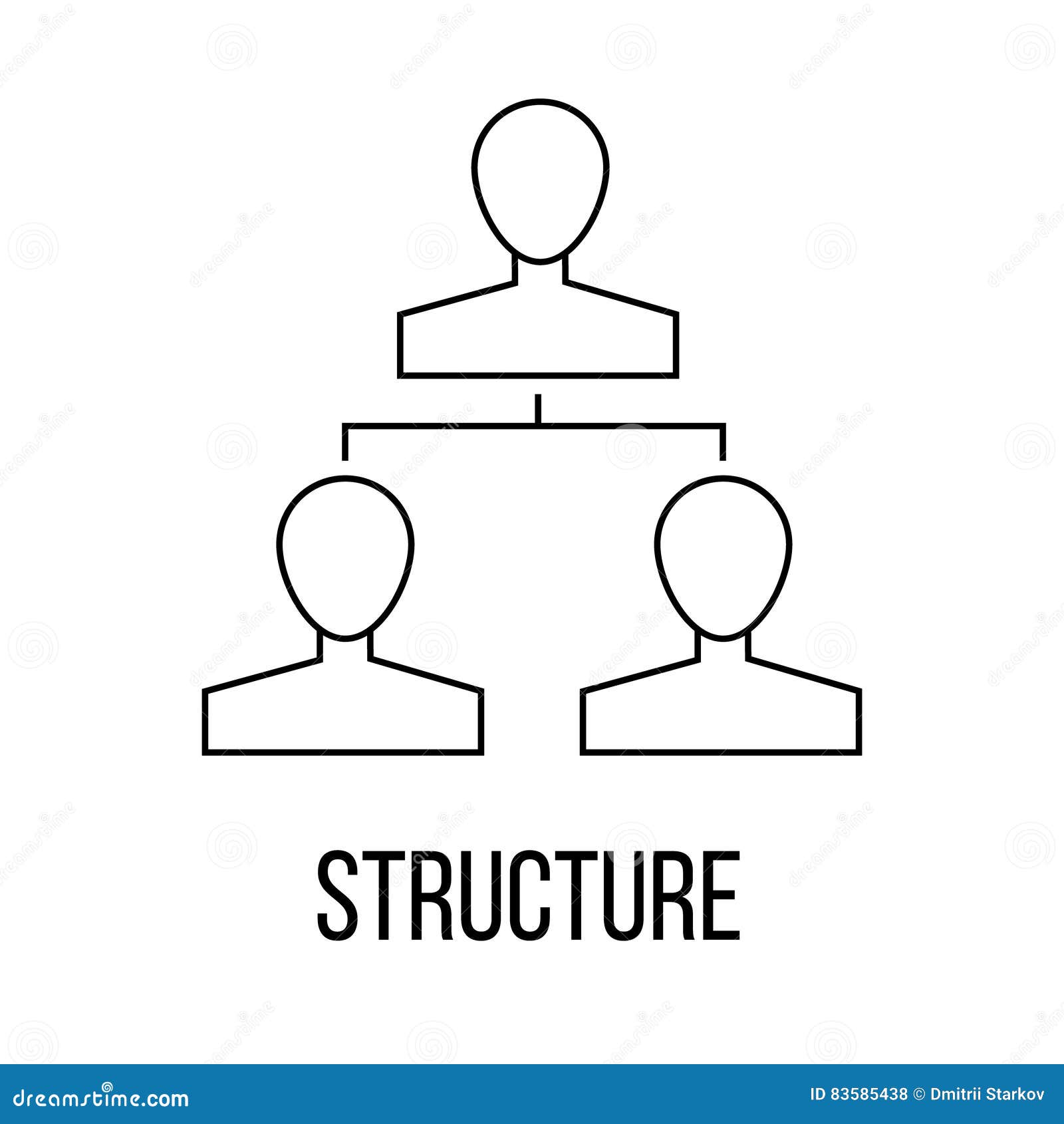 Structure Icon or Logo Line Art Style Stock Vector - Illustration of ...