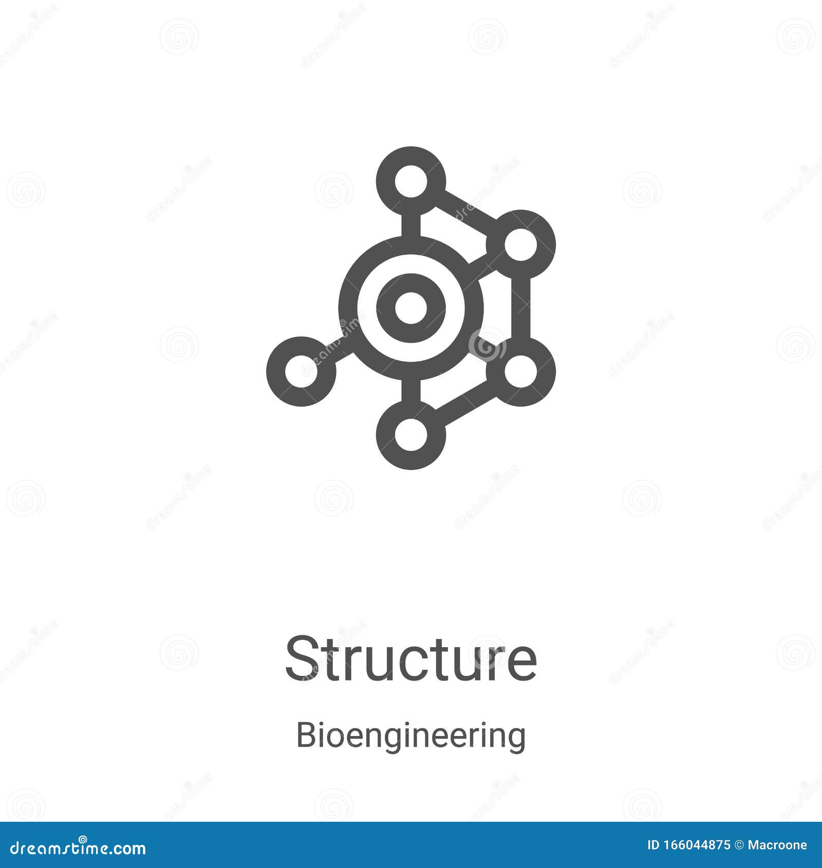 Structure Icon Vector from Bioengineering Collection. Thin Line ...