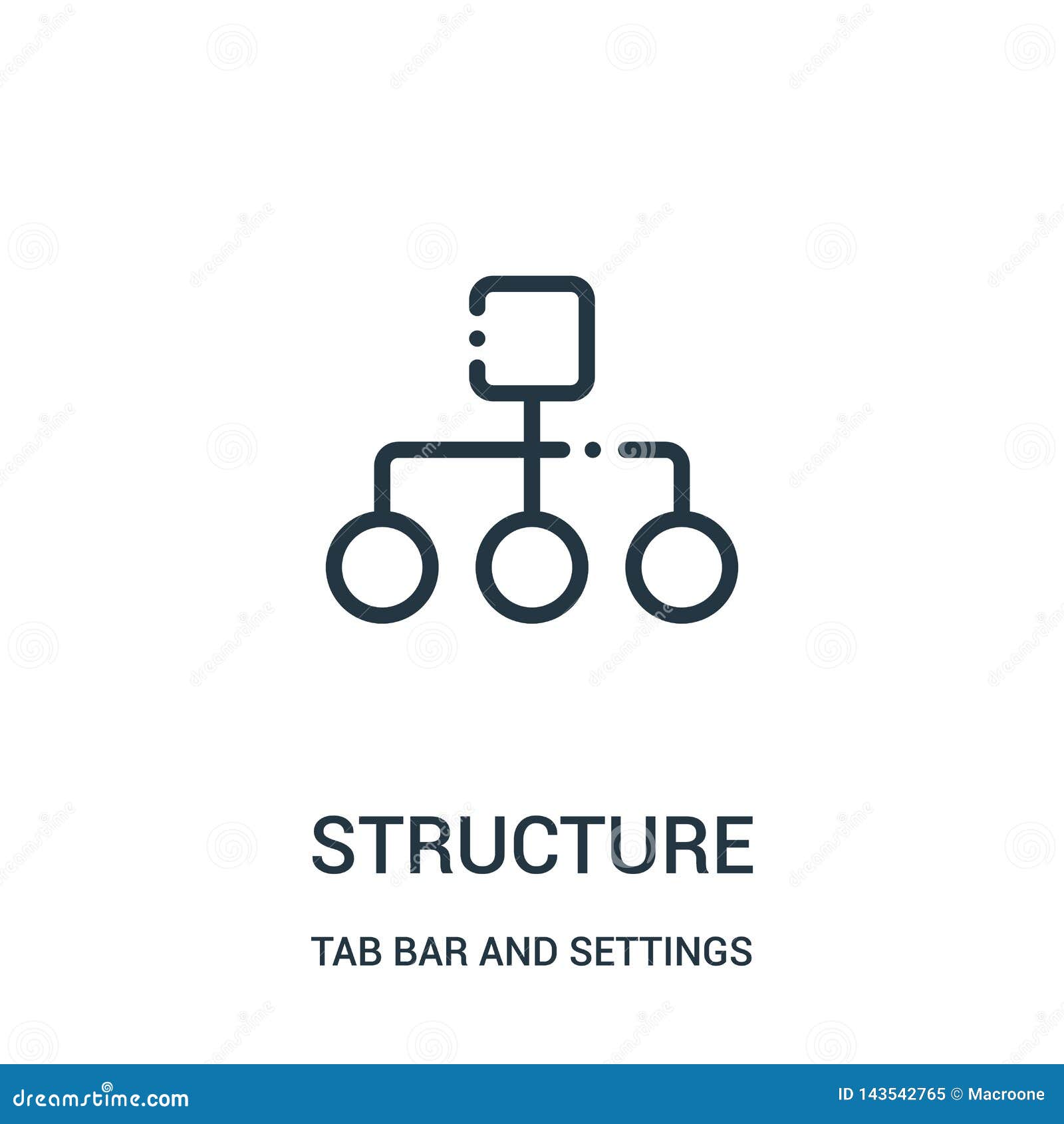 Structure Icon Vector from Tab Bar and Settings Collection. Thin Line ...