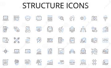 Structure Icons Line Icons Collection. JavaScript, Web, Server ...