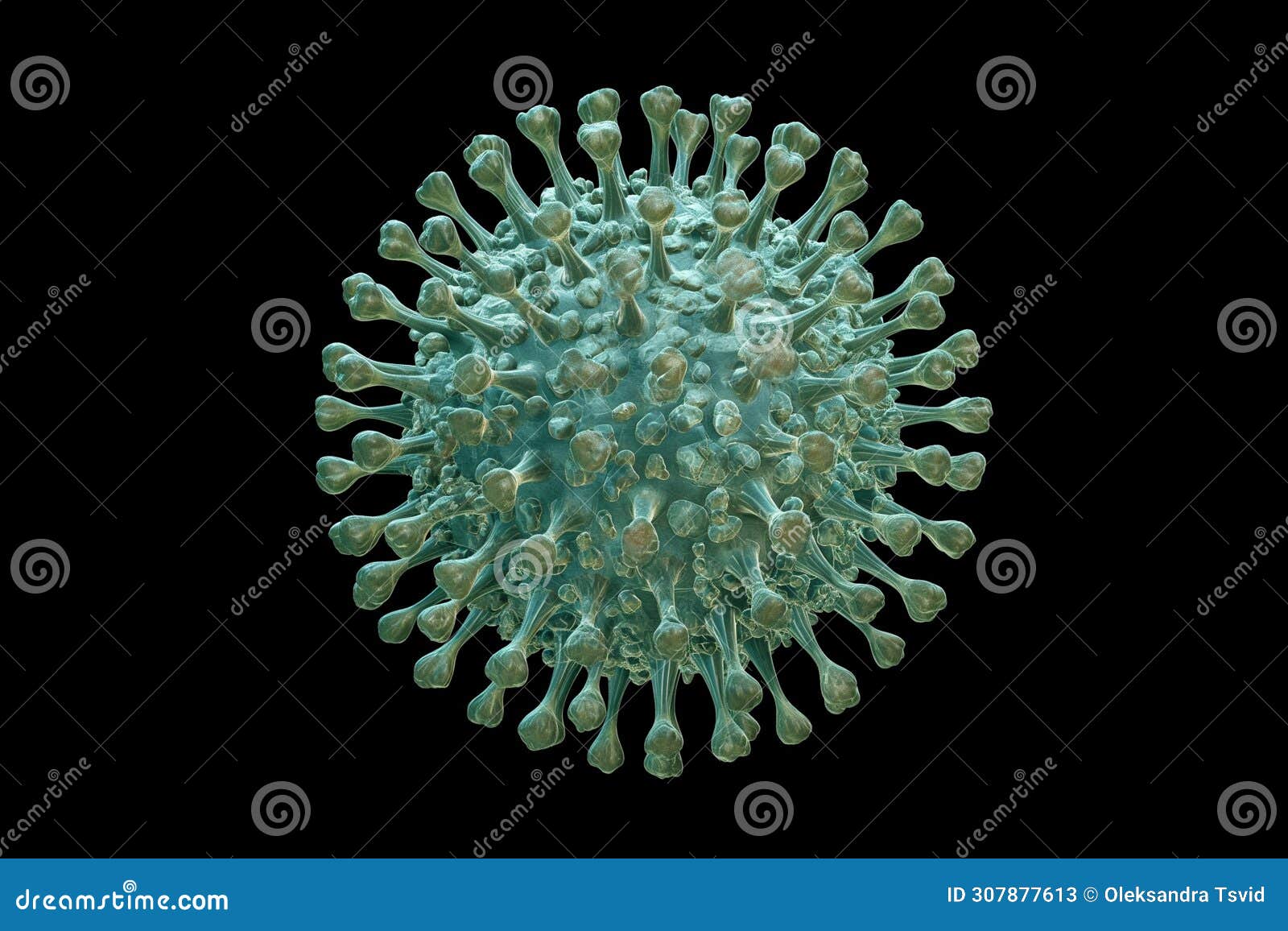 Structure of the Influenza Virus. Microscope Virus Stock Image - Image ...