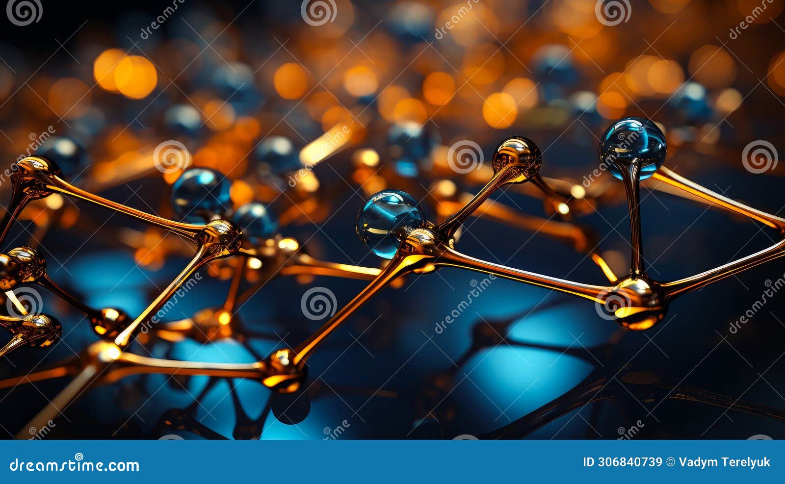 A Structure of Intricate Spheres Highlighted in Close-up Detail. a ...
