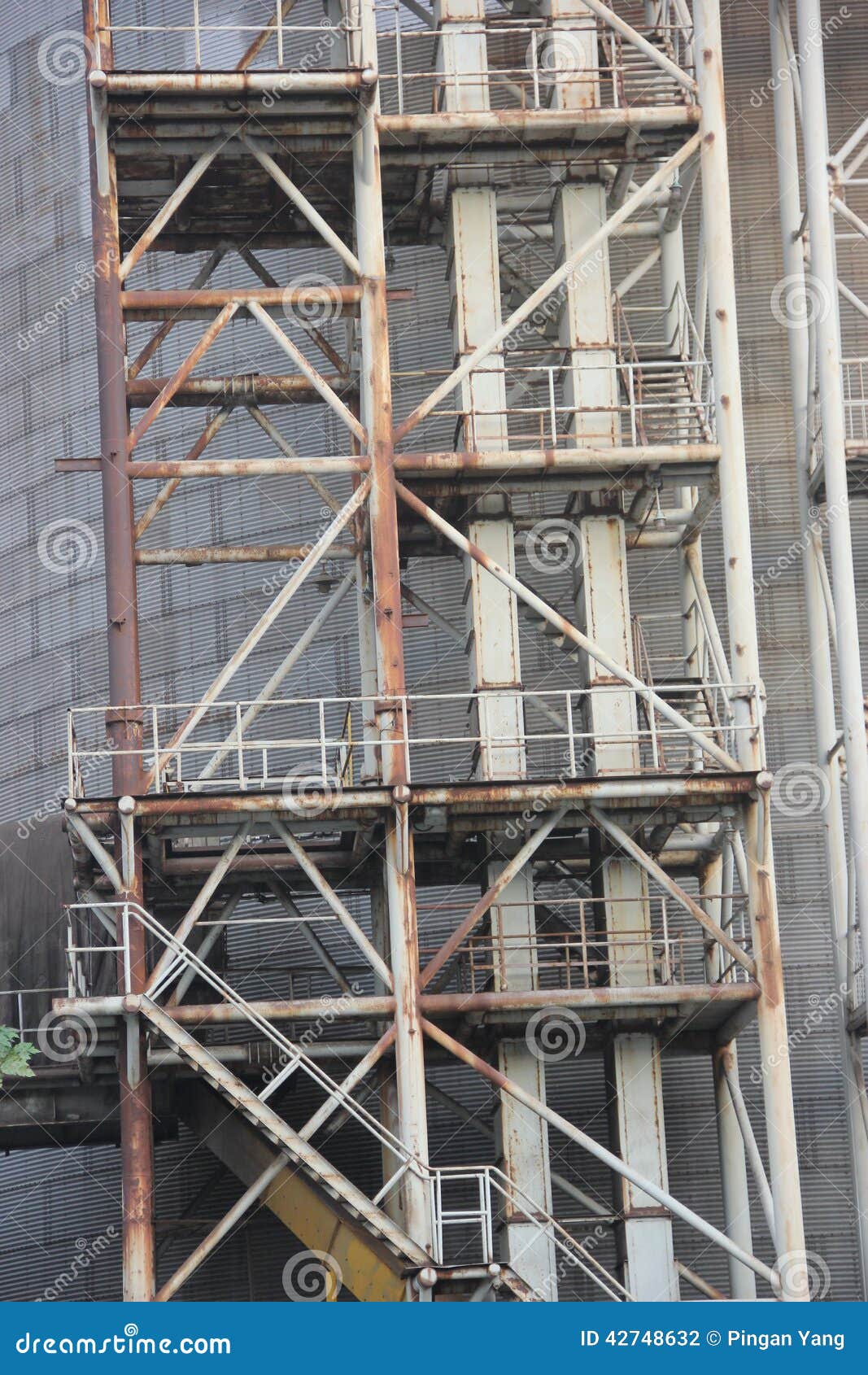 The Structure of the Ladder Stock Photo - Image of factory, metal: 42748632