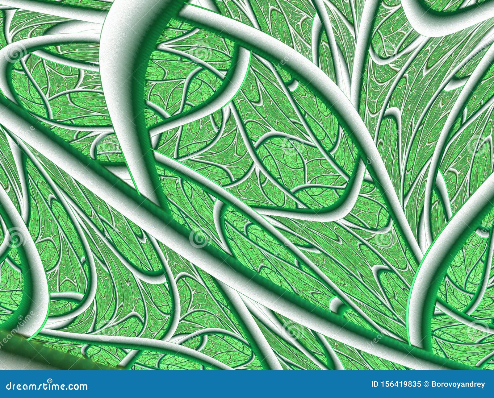 Structure of a Leaf. Texture Fractal Stock Illustration - Illustration ...