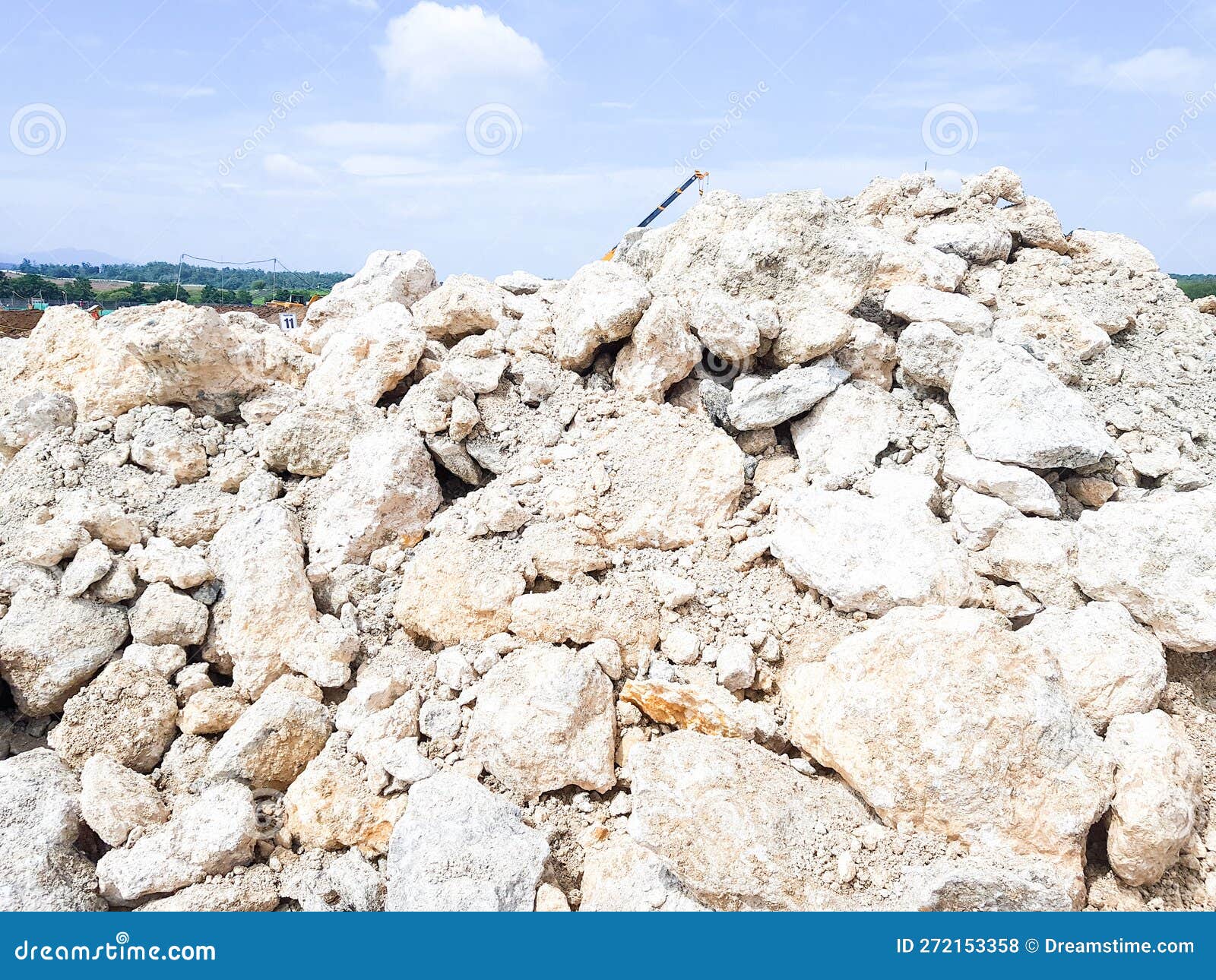 Structure of Limestone Rocks with Crane Background Stock Photo - Image ...