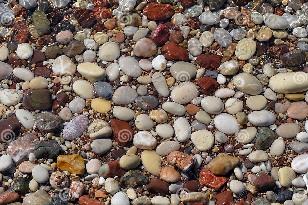 Structure of Many Pebble Beaches in Peloponnese, GreeceStructure of ...
