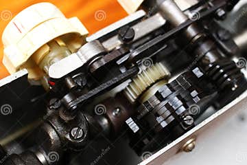 Structure and Mechanism of the Sewing Machine Stock Image - Image of ...