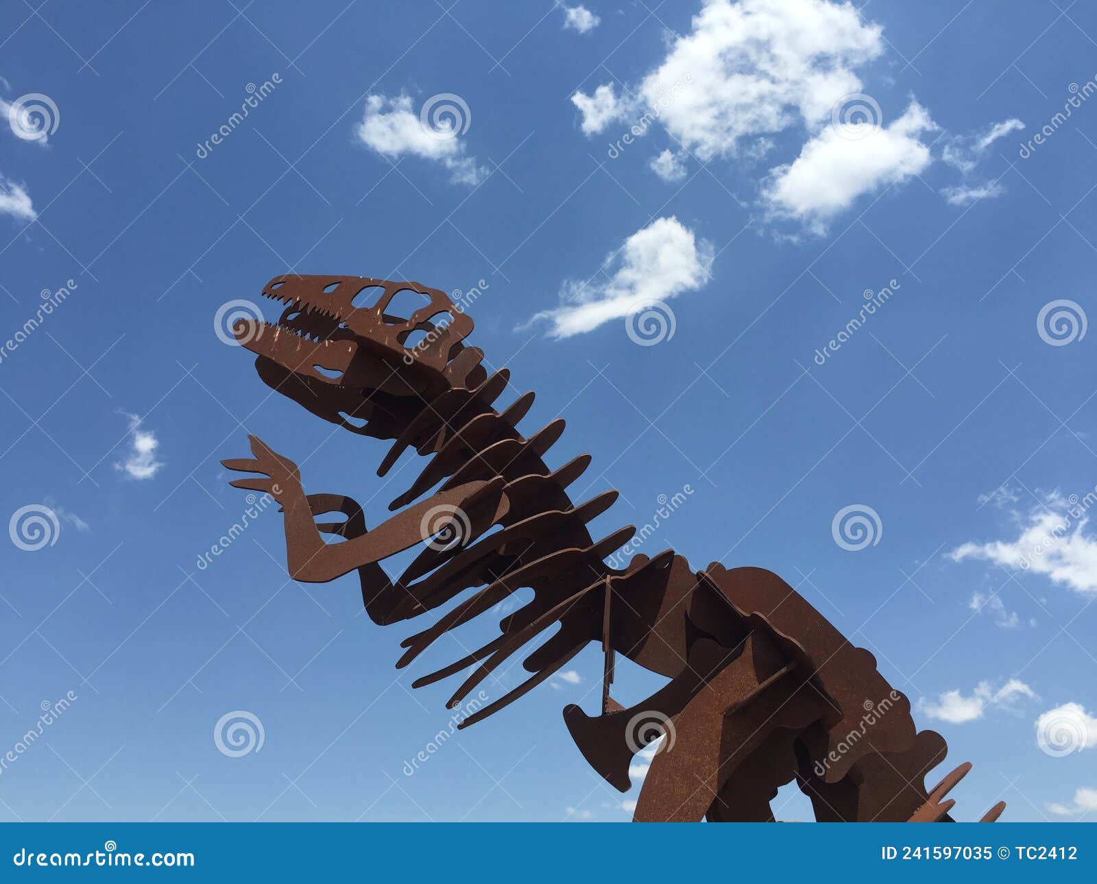 Structure of a Metal Disonaur Stock Image - Image of danger, disonaur ...