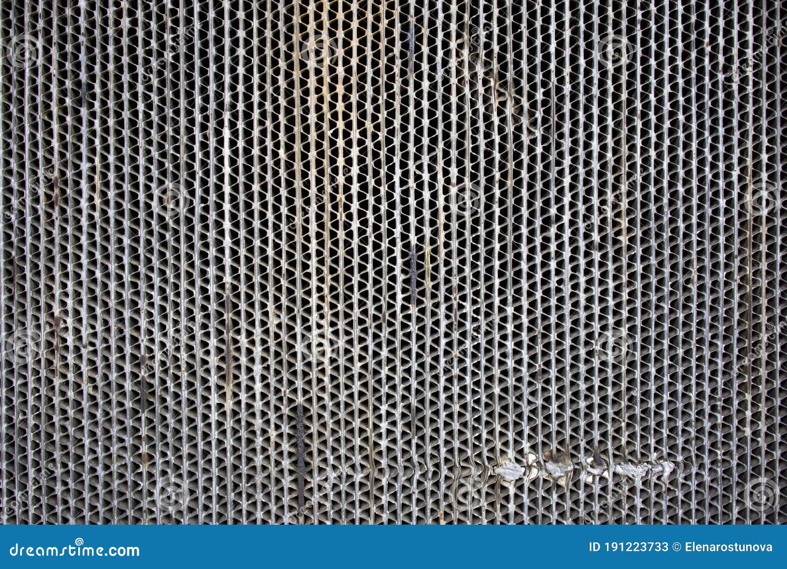 The Structure of the Metal Grid from an Old Battery Stock Image - Image ...