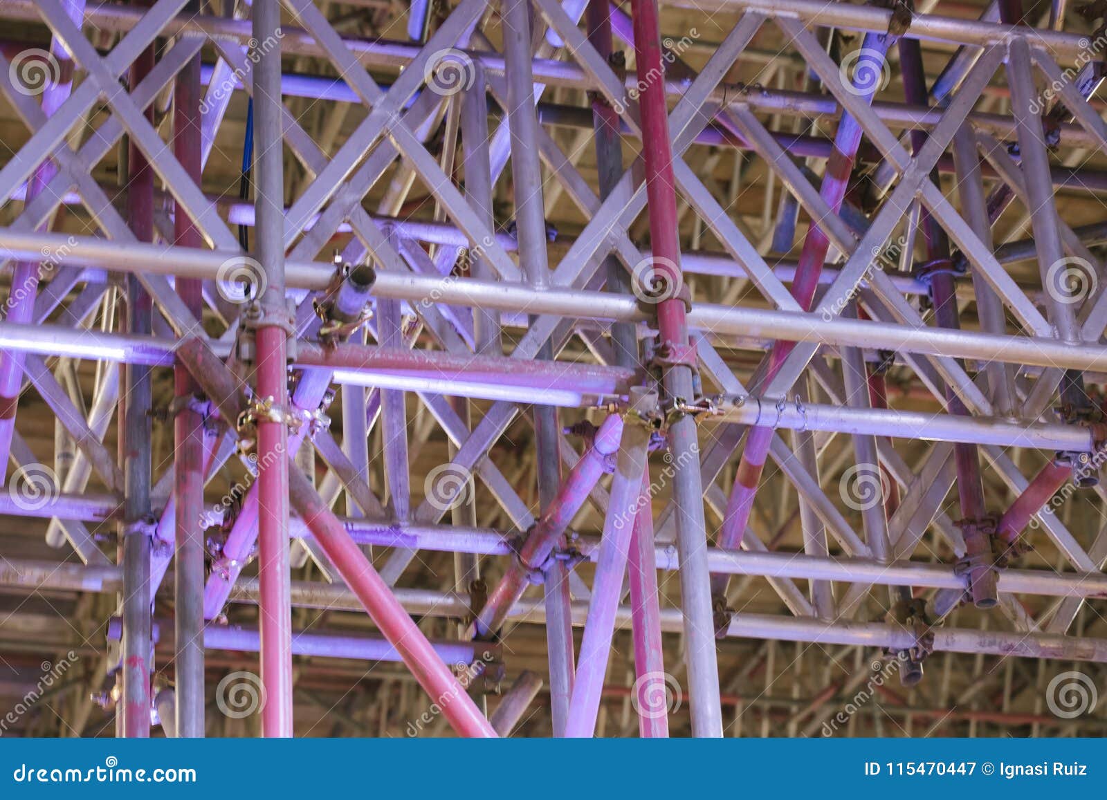 Structure of Metal Pipes for Protection Stock Image - Image of industry ...