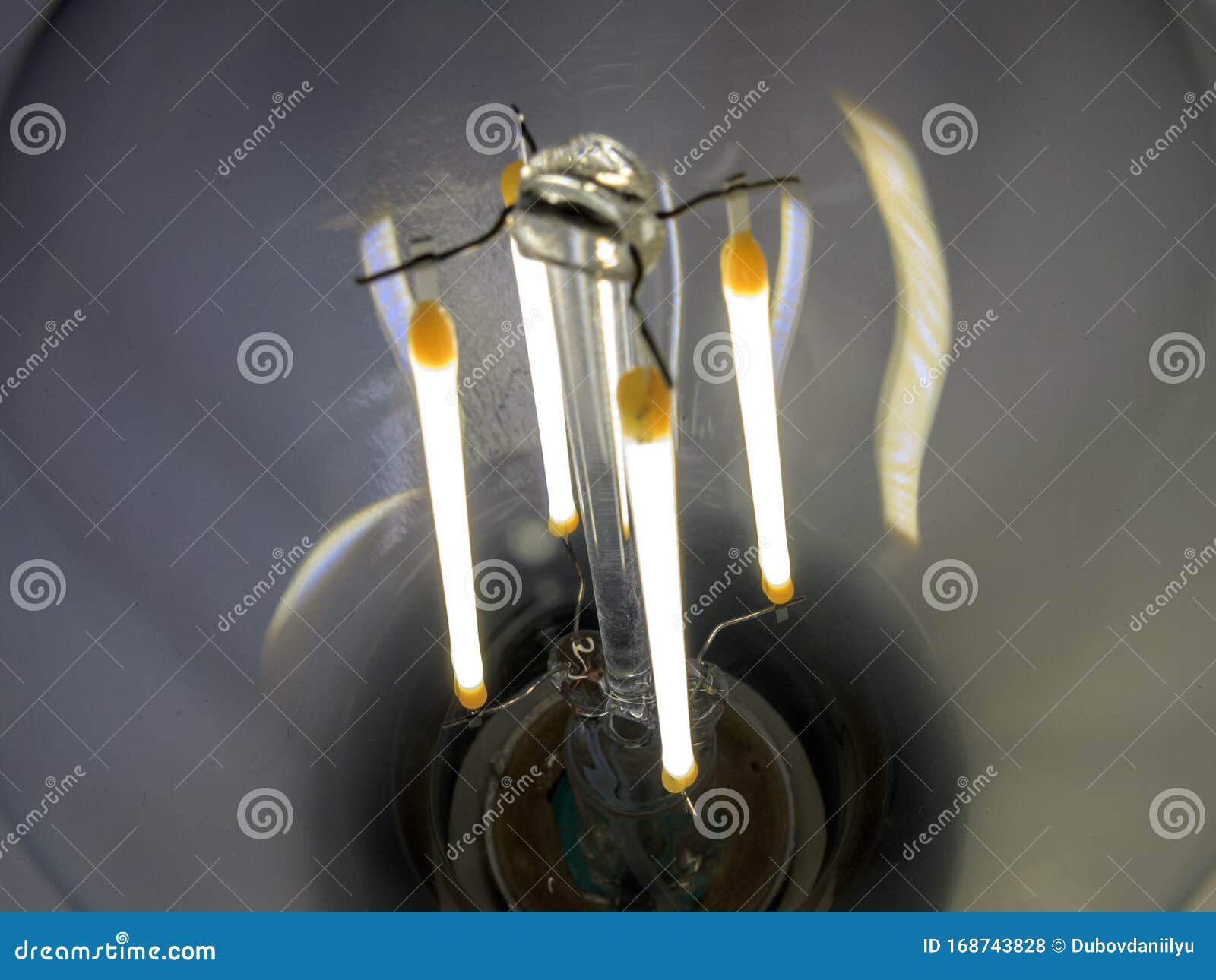 The Structure of Modern Led Light Bulb for Household Lamps, Energy ...