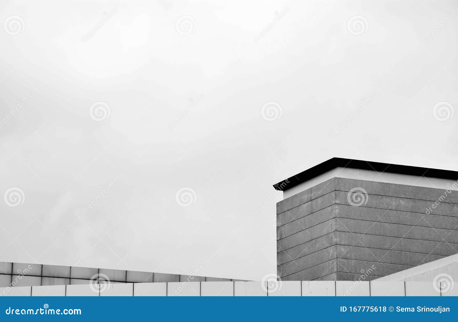 Structure of Modern Terrace at Building. Stock Photo - Image of ...