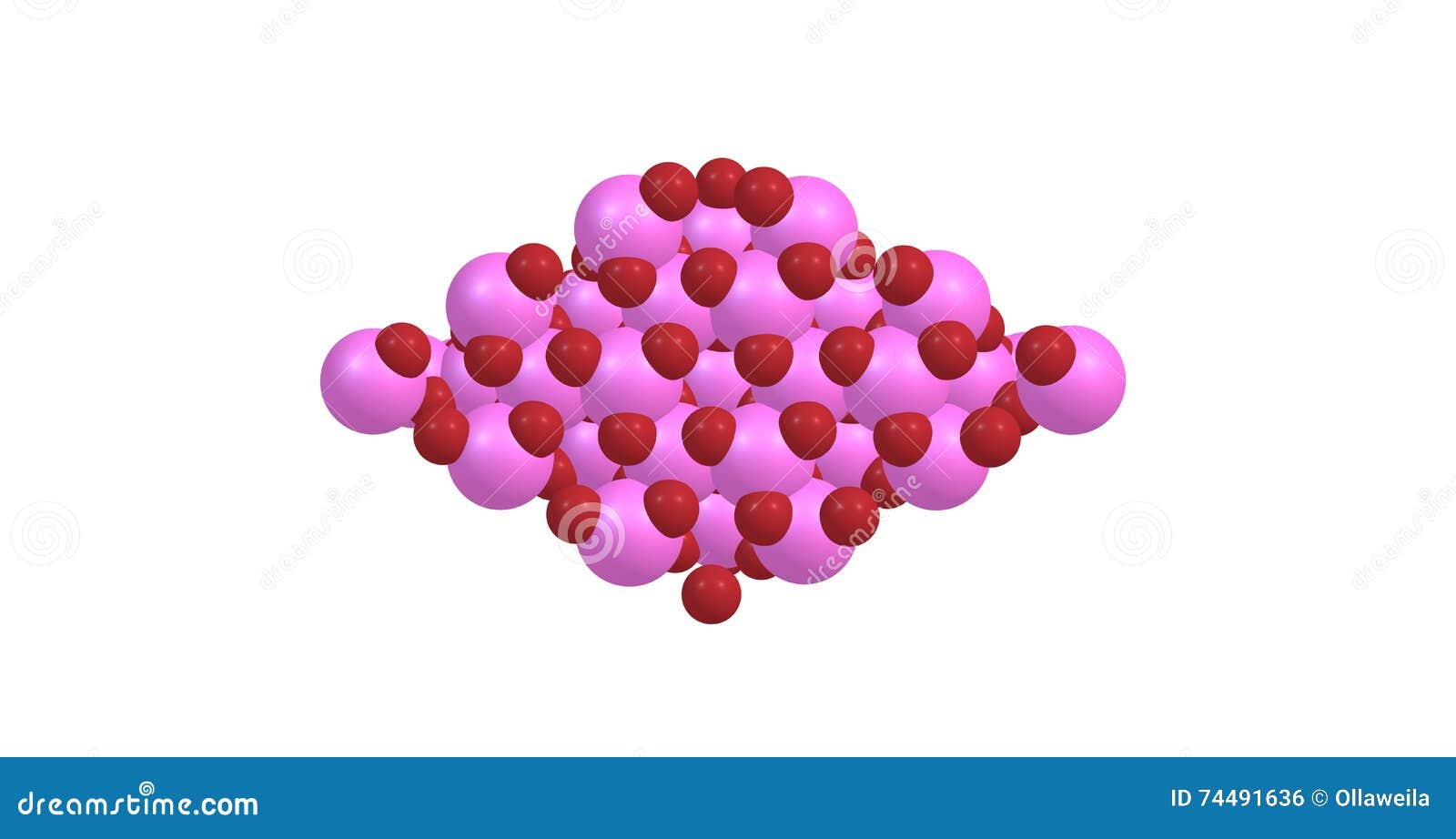 Structure Moléculaire De Corindon D'isolement Sur Le Blanc Illustration ...