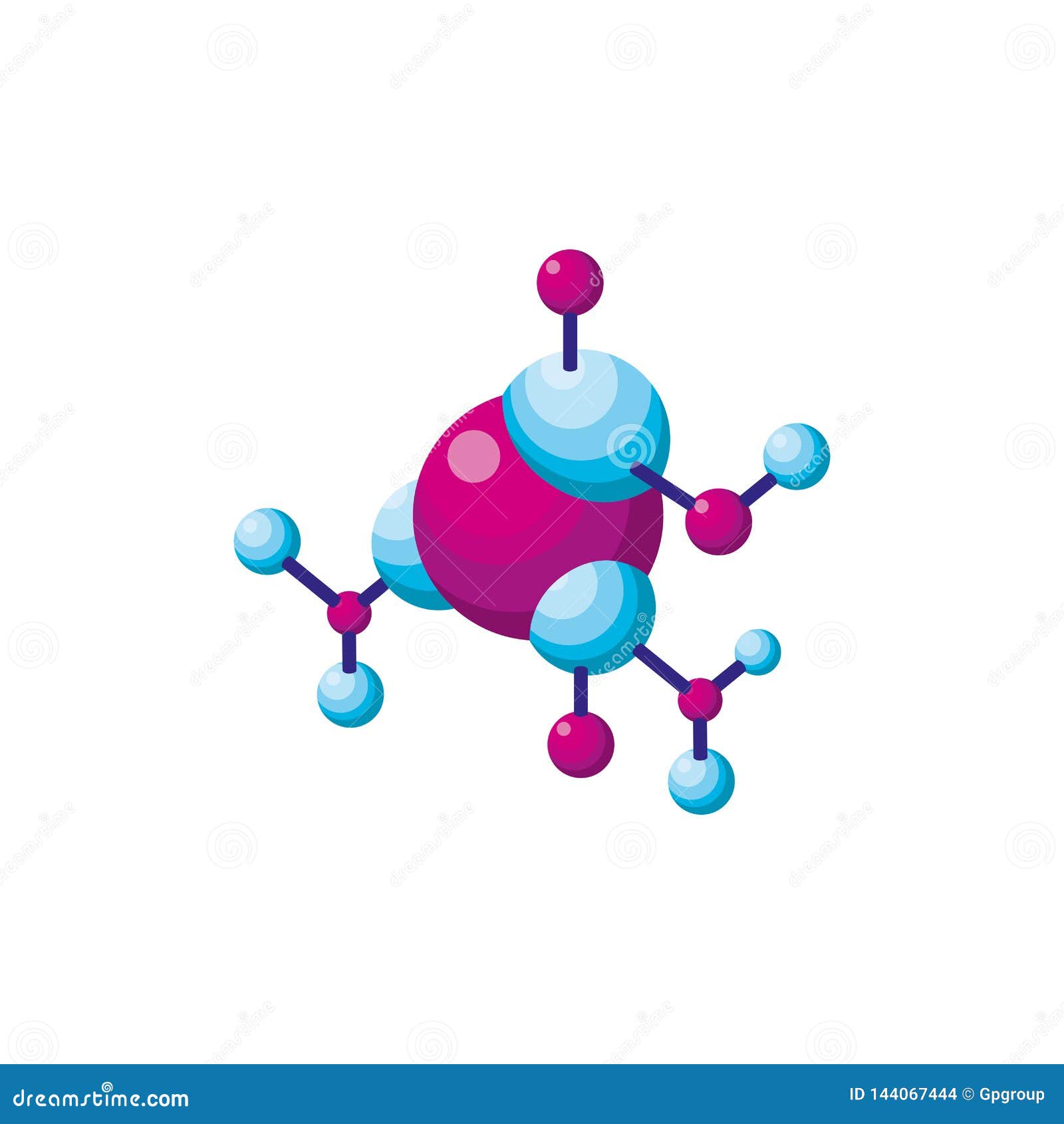 Structure Molecular Science Icon Stock Vector - Illustration of ...