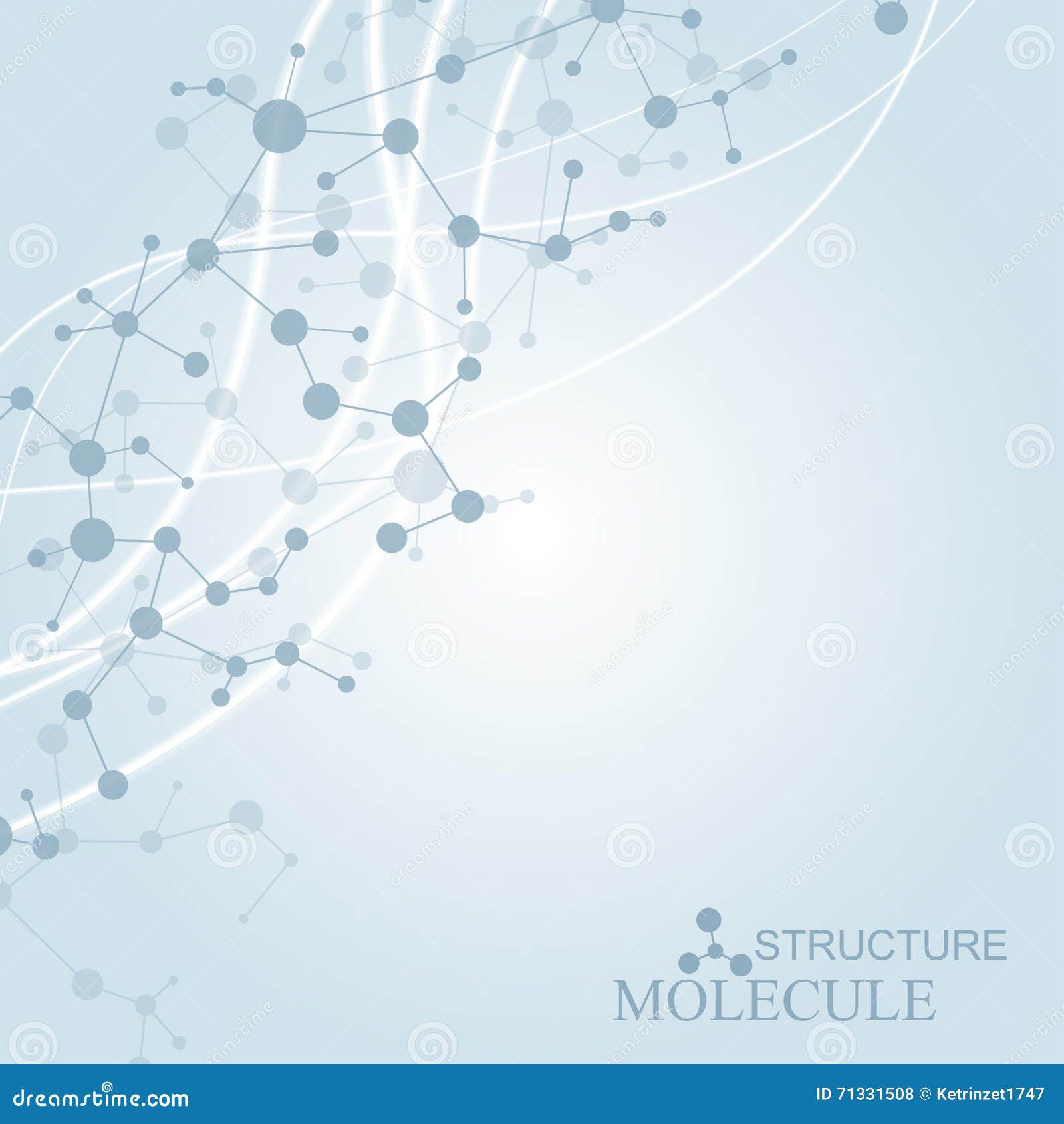 Structure Molecule and Communication Dna, Atom, Neurons. Stock Vector ...