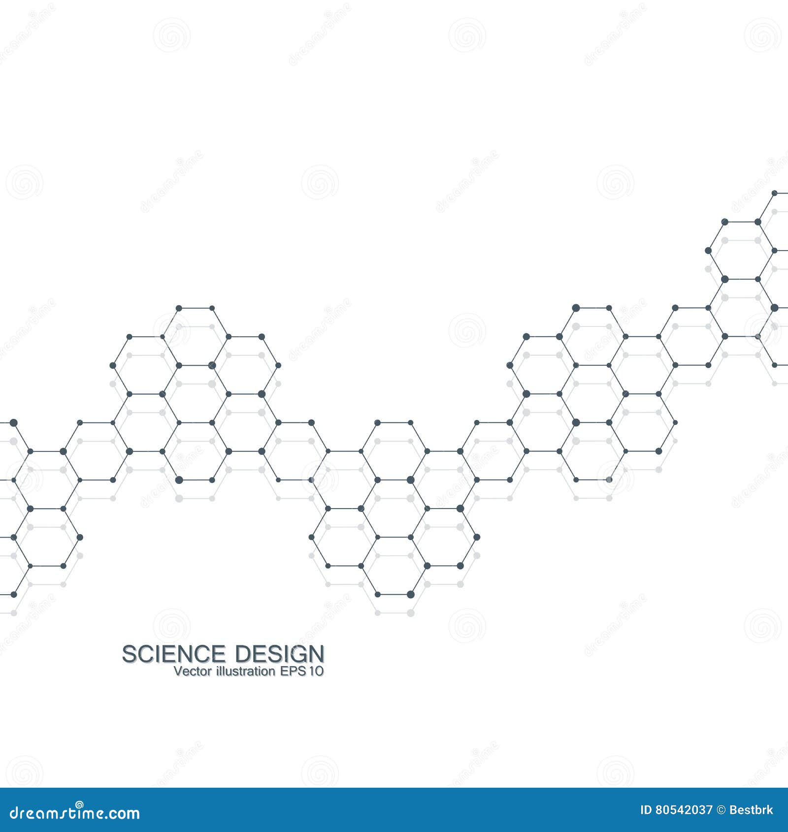 Structure Molecule of DNA and Neurons Stock Vector - Illustration of ...