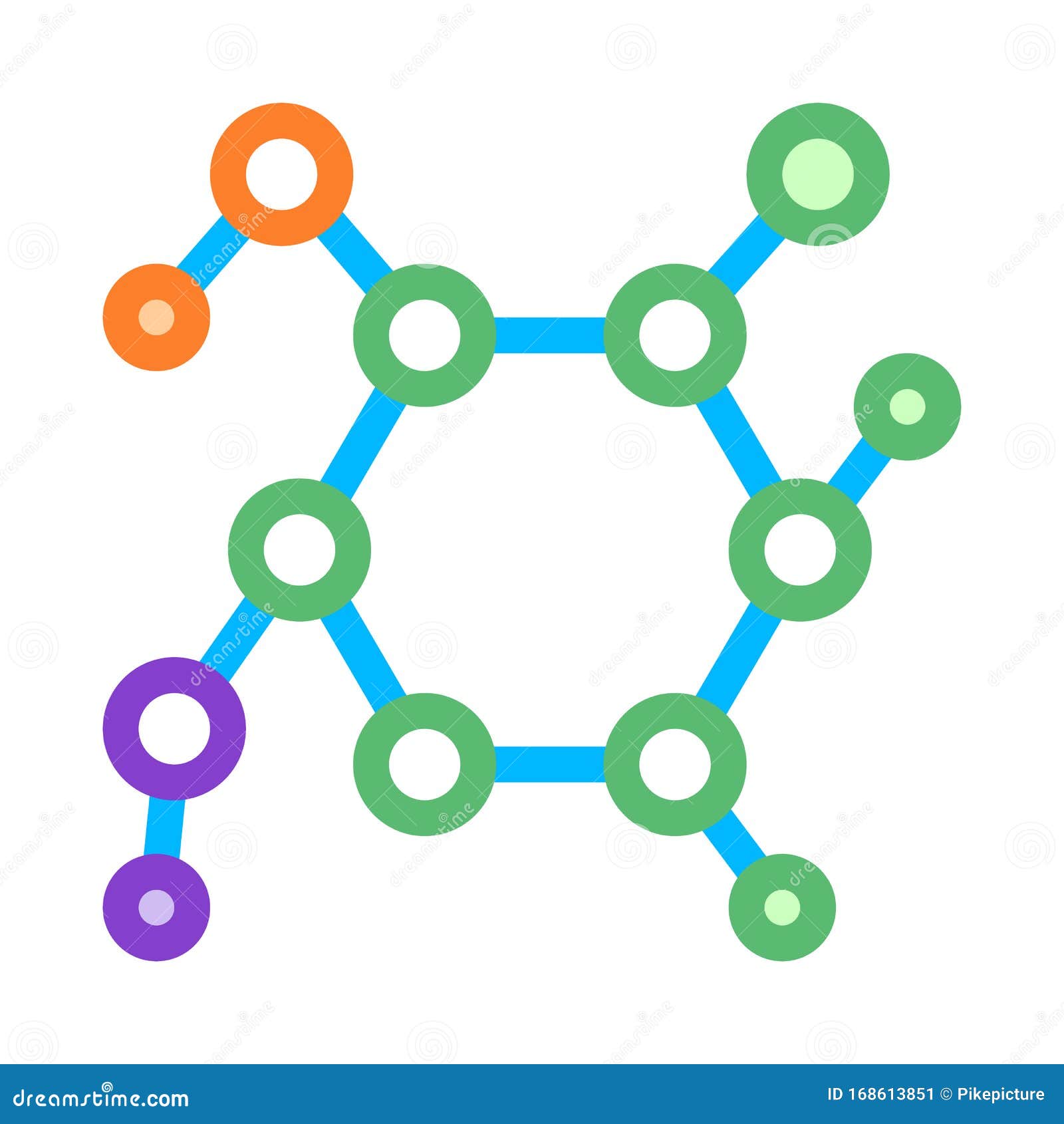 Structure Molecule Medical Biomaterial Vector Icon Stock Vector ...