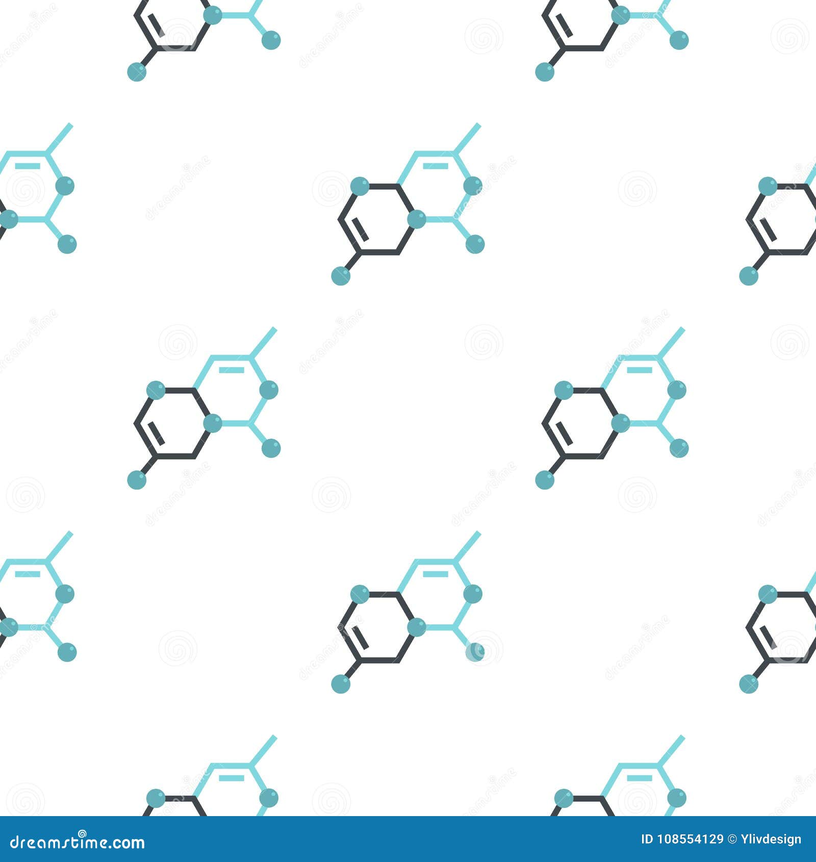 Structure of Molecule Pattern Seamless Stock Vector - Illustration of ...
