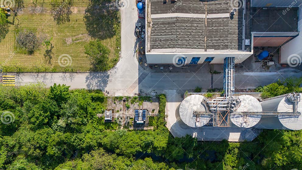 Structure with Multiple Tall White Towers Stock Photo - Image of ...