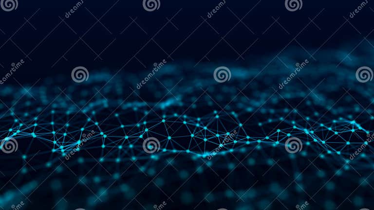 The Structure Of The Network Connection Of Points And Lines Data Technology Digital Background