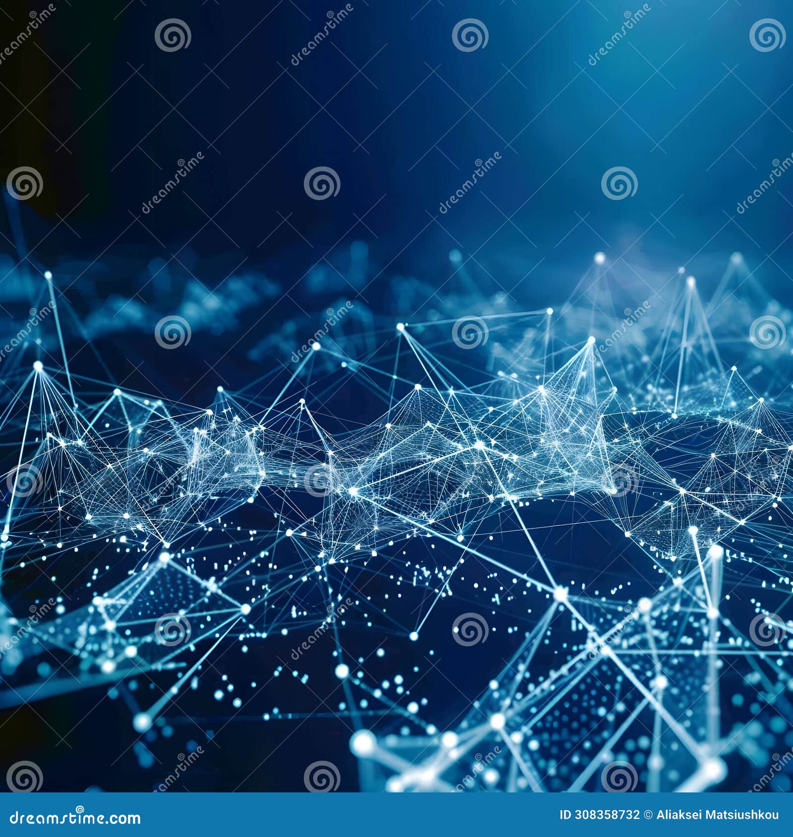 Structure of the Network Connection of Points and Lines. Data Transfer. Abstract Technology ...