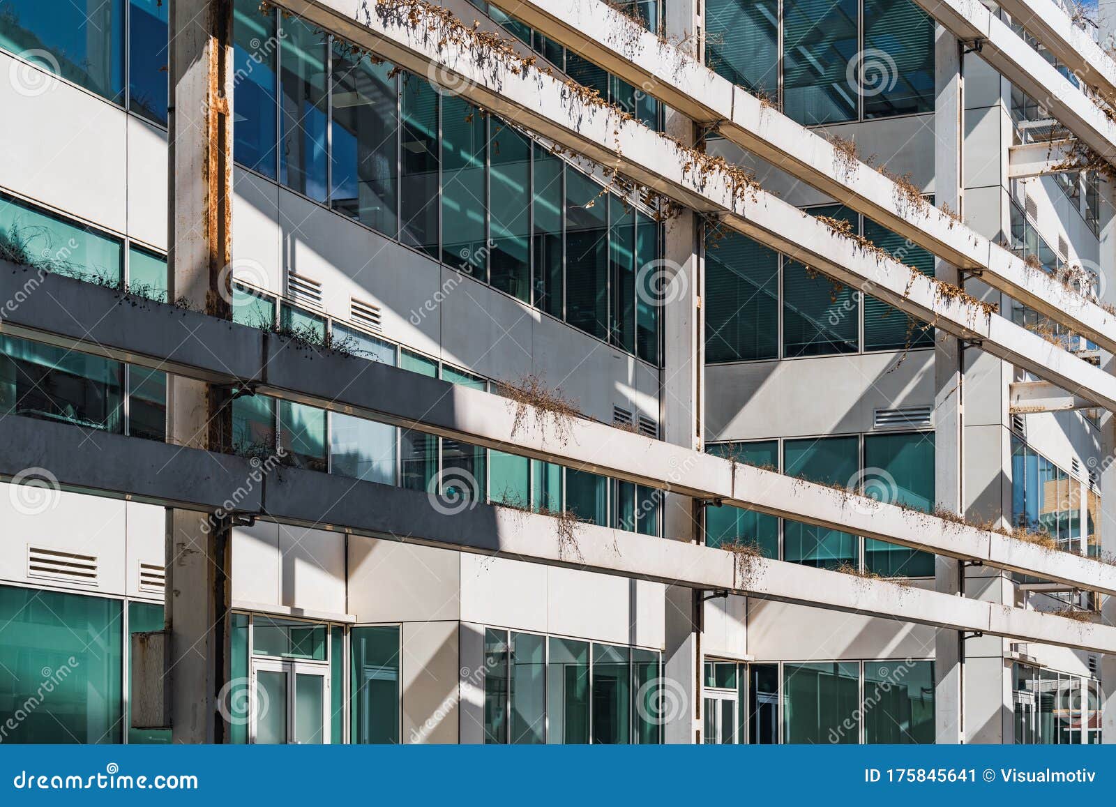 Structure of an Office Building Stock Image - Image of geometrical ...